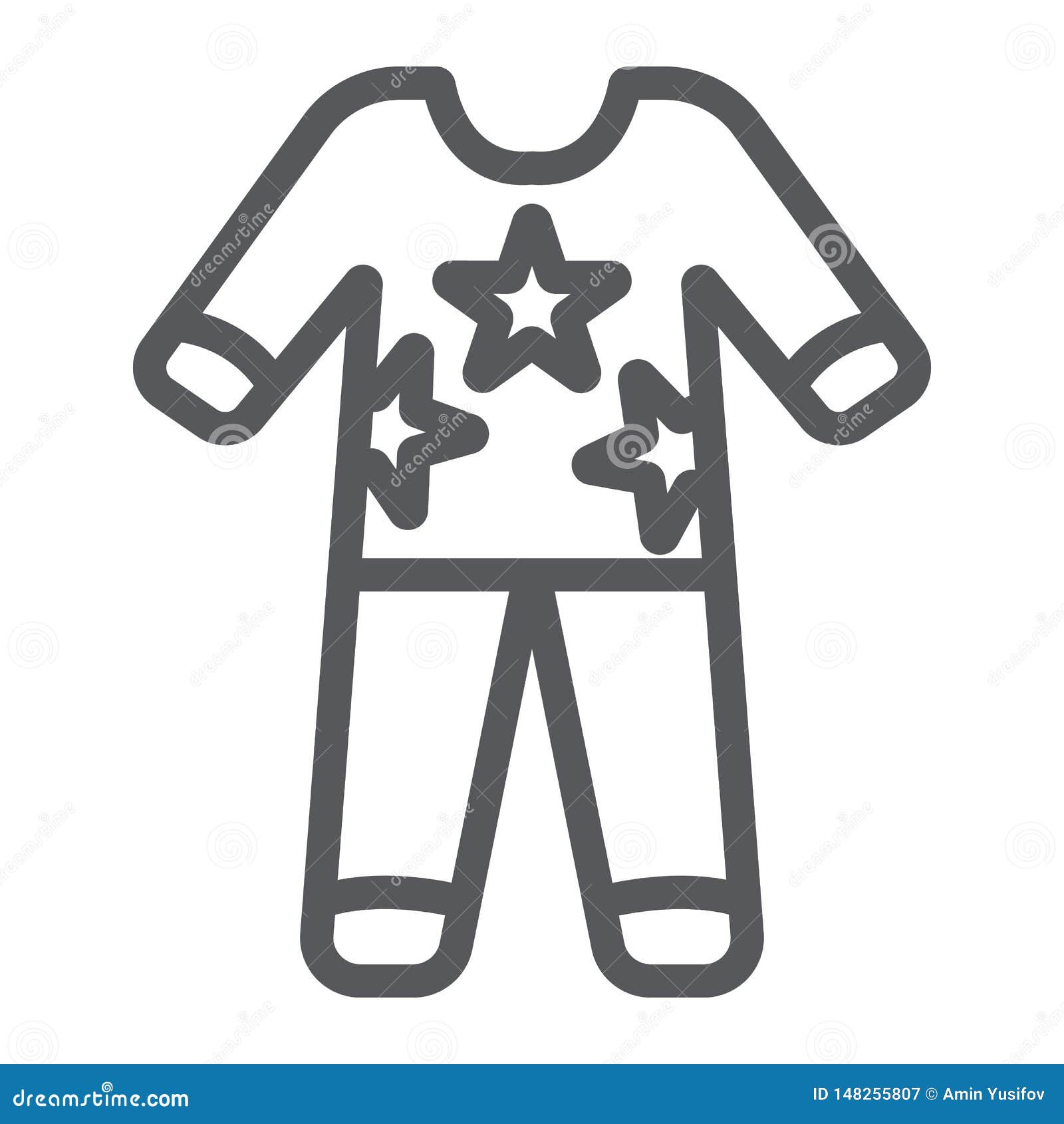 Linear Nightwear Icon From Clothes Outline Collection. Thin Line ...