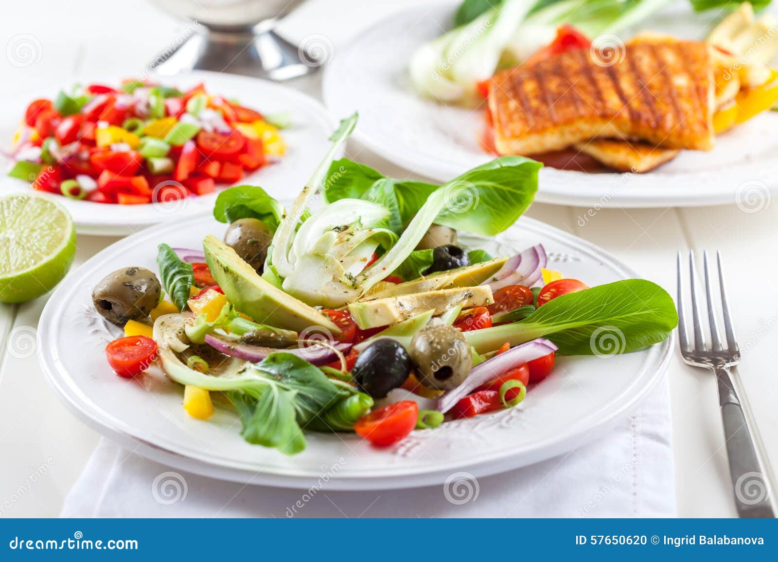 Pak choi salad stock photo. Image of meal, choy, cooking - 57650620