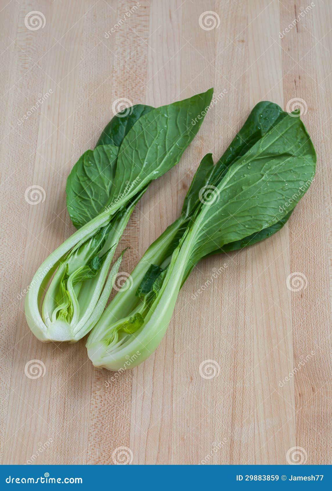 Pak choi in half stock image. Image of cooking, plant - 29883859