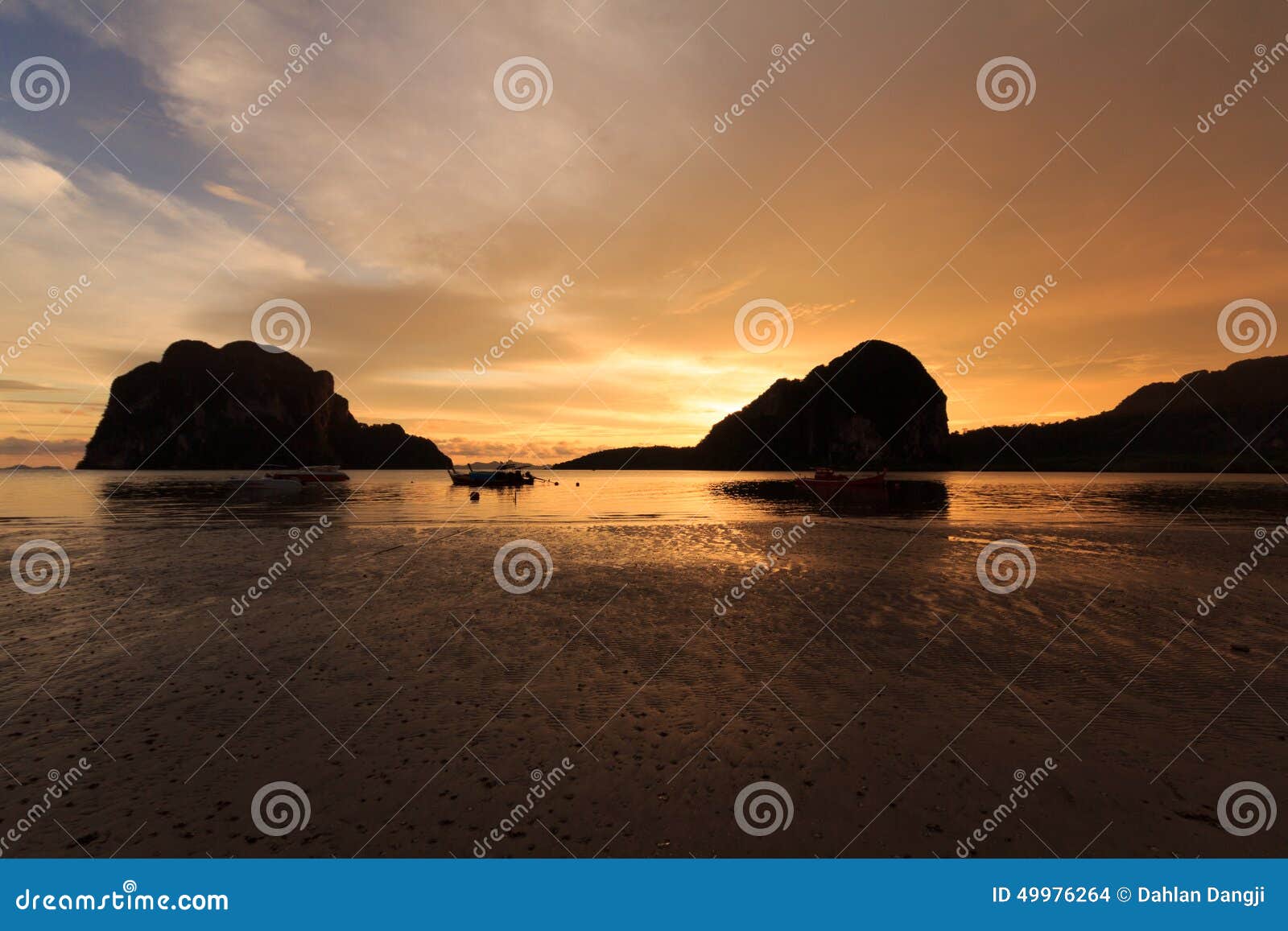 Pak Meng Beach sunsets stock photo. Image of island, nature - 49976264