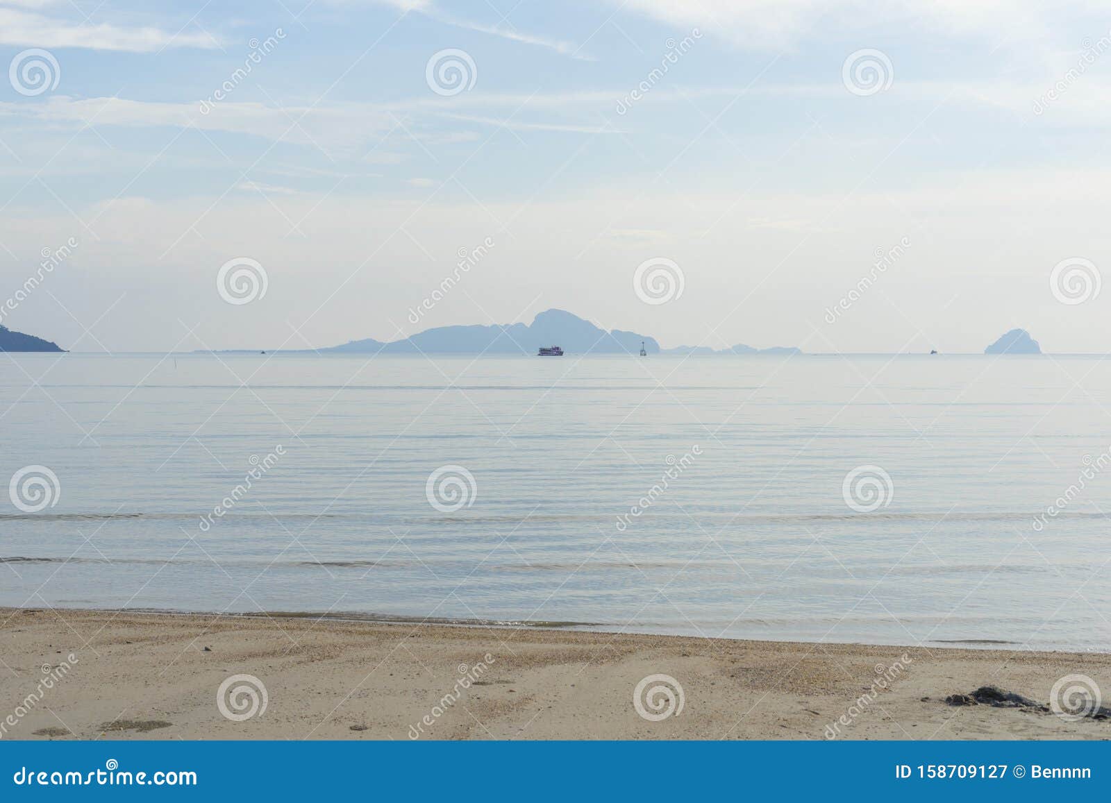 Pak Meng Beach in Trang, Thailand. Stock Image - Image of relax, cloud ...