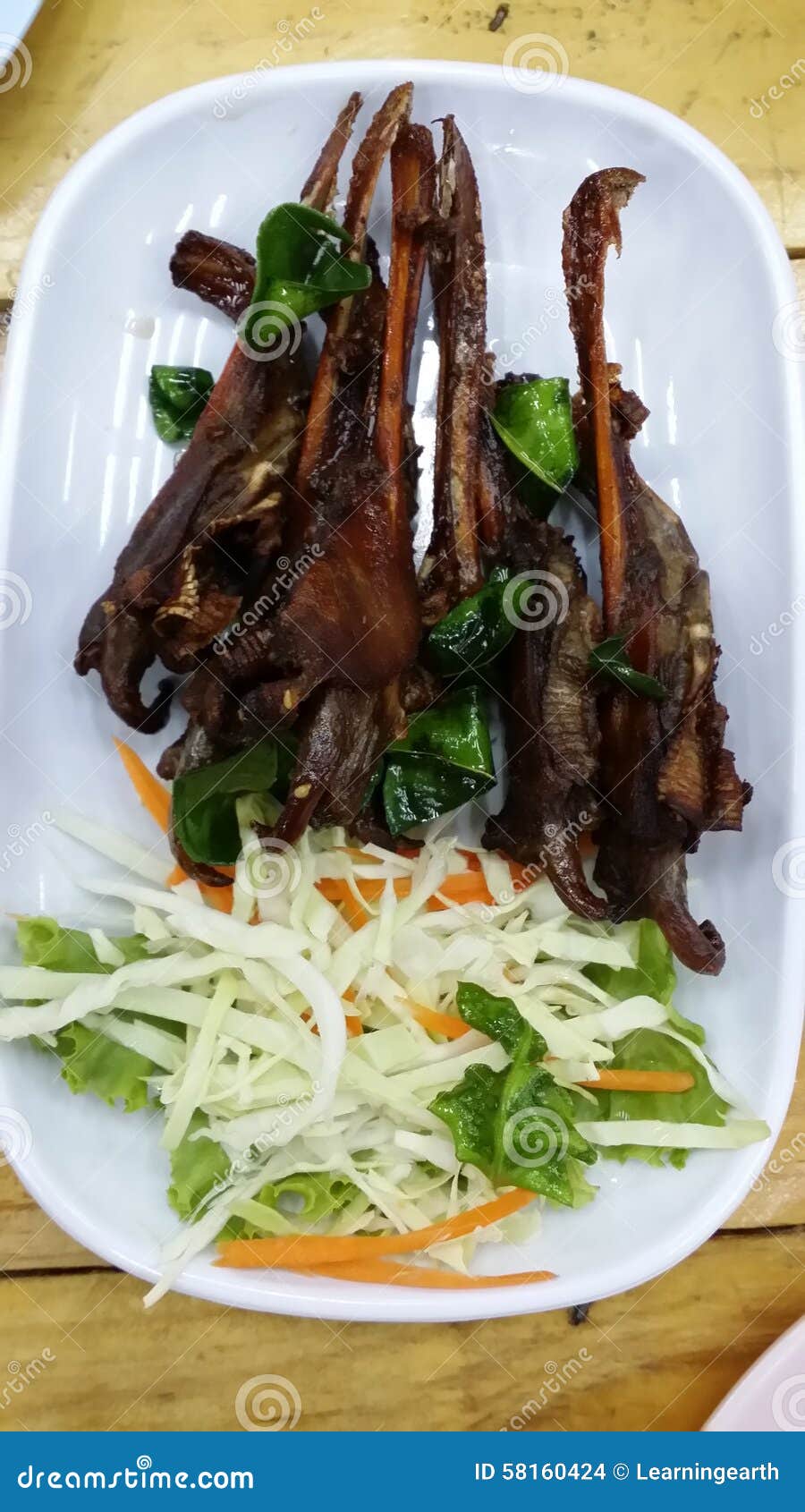 Pak Ped Todd O Ornitorinco Fritto Fotografia Stock - Immagine di ...