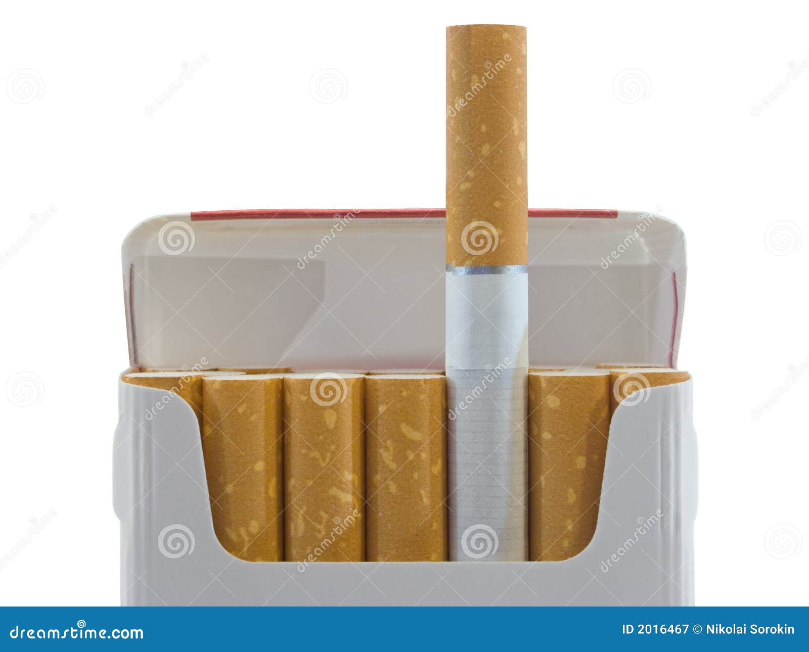 Pak sigaretten, close-up stock afbeelding. Image of verslaving - 2016467