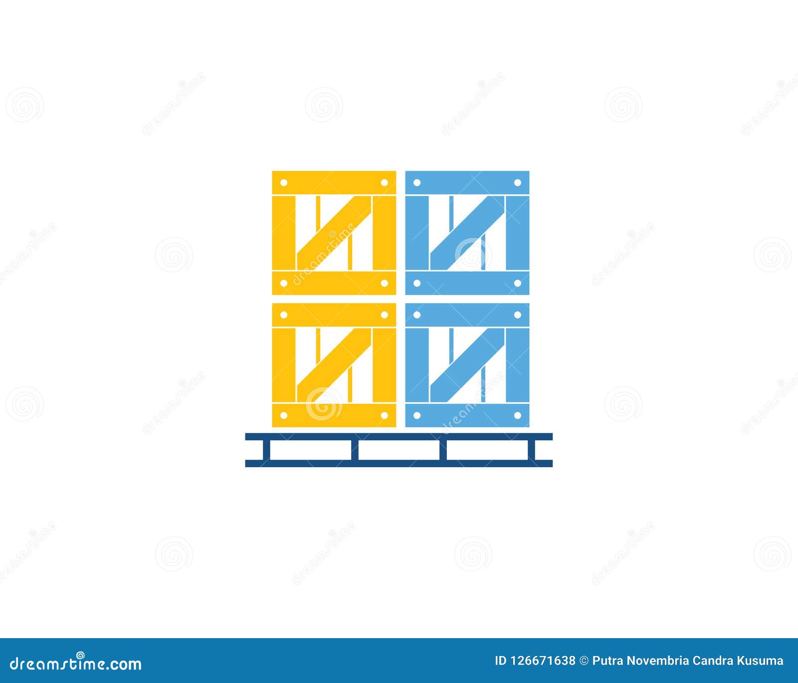 Paket Logistischer Logo Icon Design Vektor Abbildung - Illustration von ...