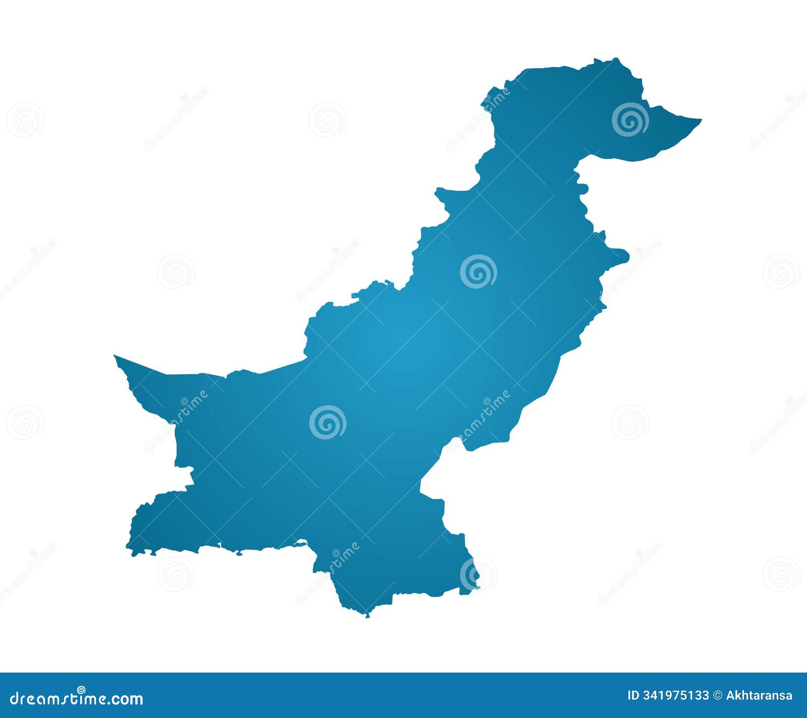 Pakistan Administrative Map. Province Map of Pakistan, Blank Map, Empty ...