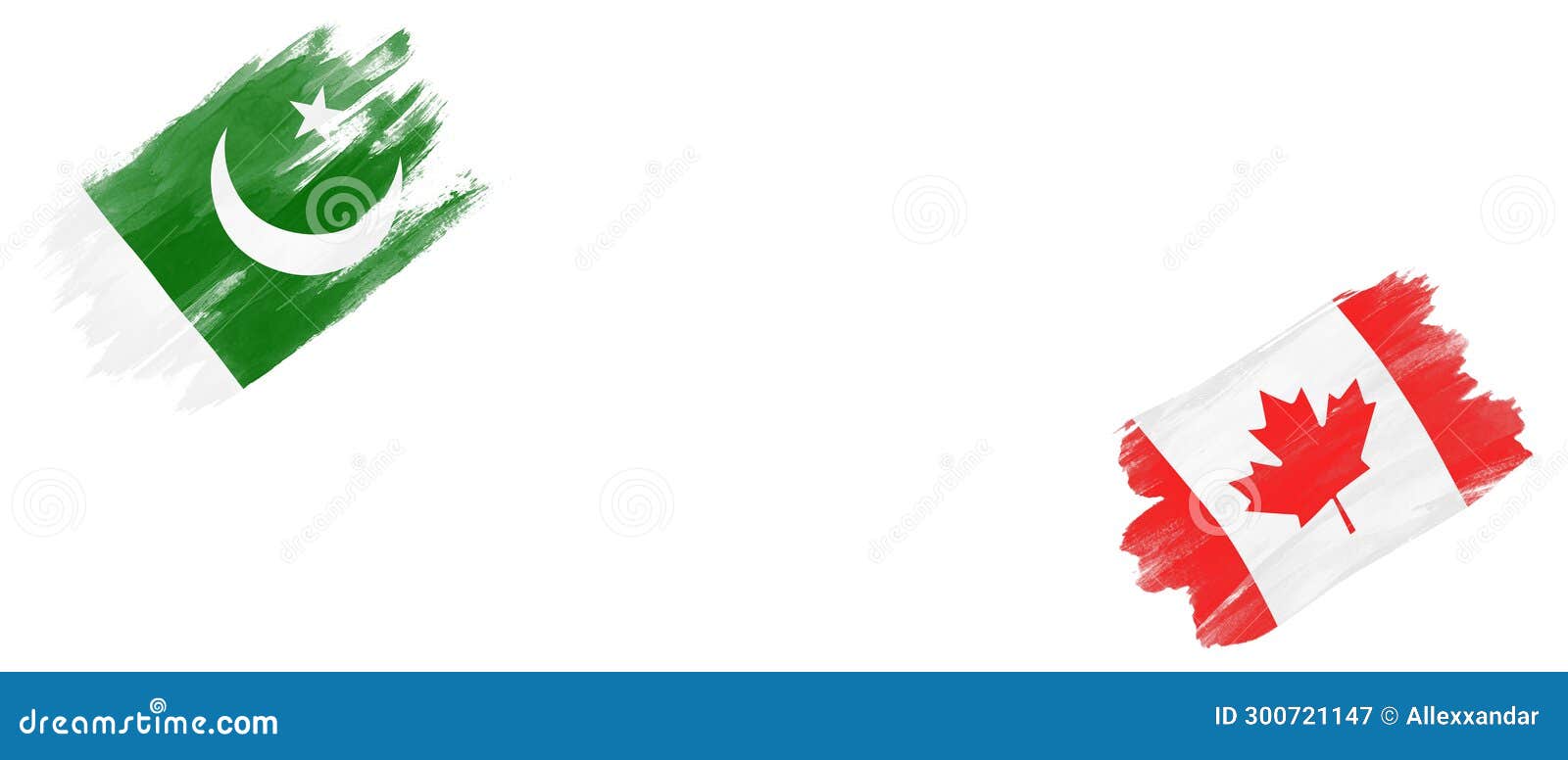 Pakistan and Canada Flags on White Stock Image - Image of politics ...