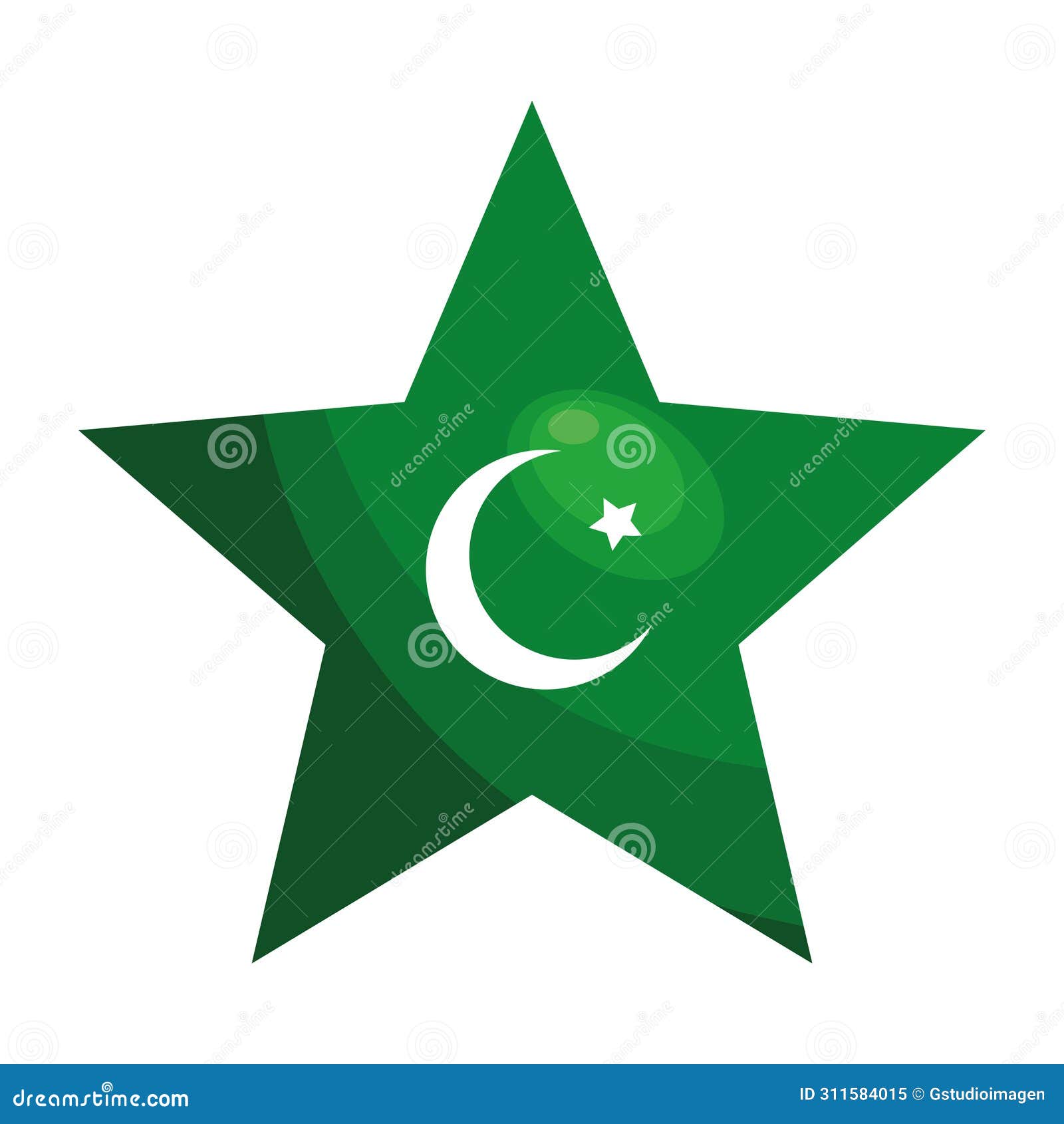Pakistan day flag star stock illustration. Illustration of celebration ...