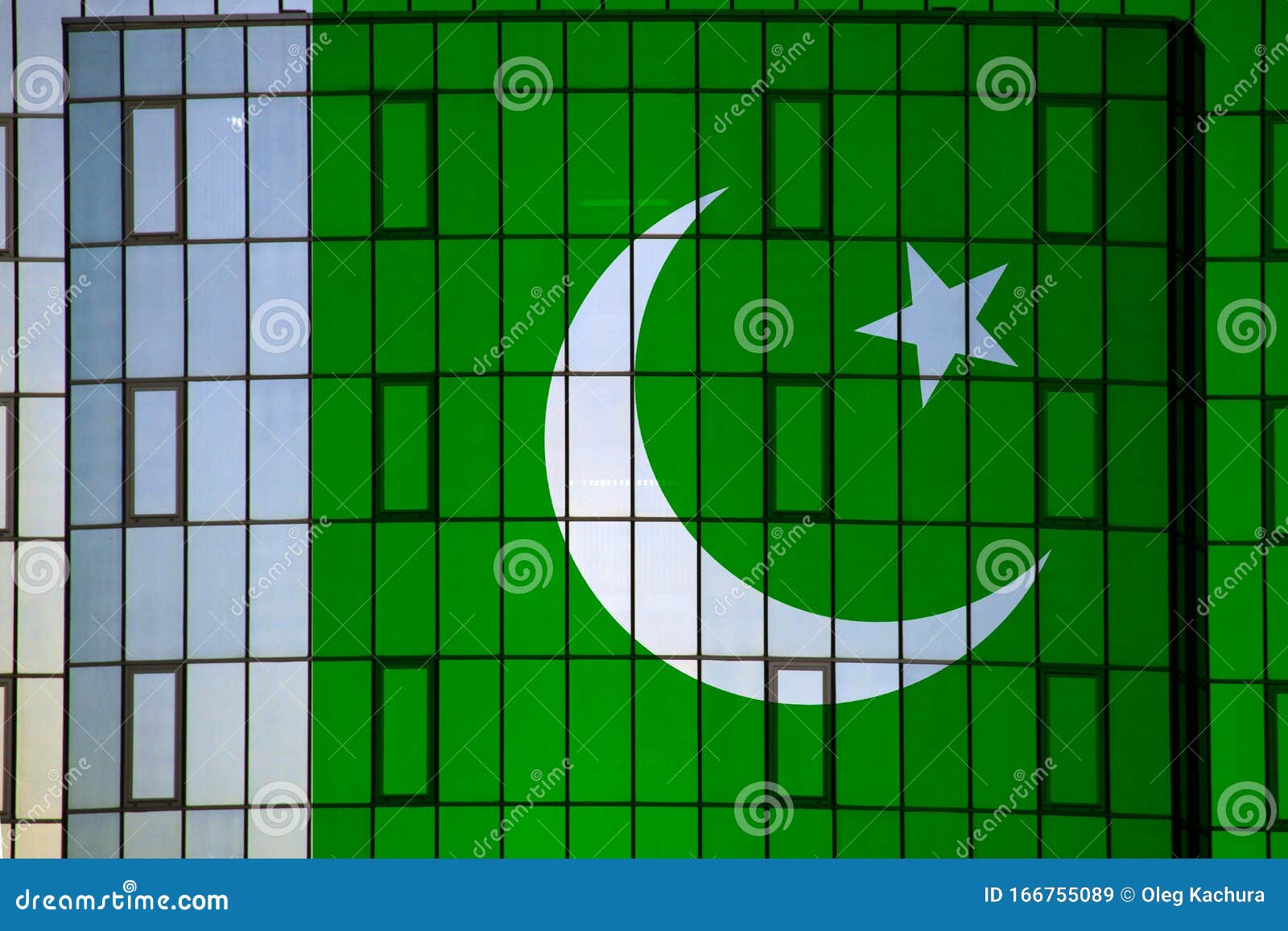 Pakistan Flag on the Background Texture. Concept for Designer Solutions ...
