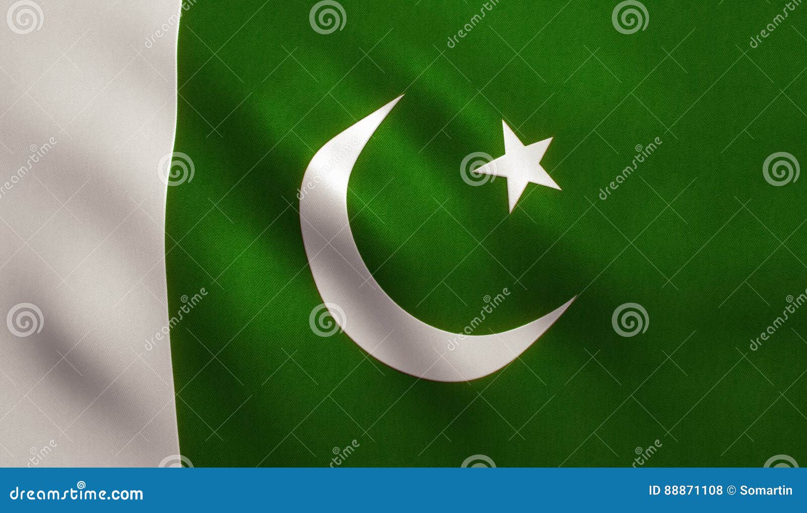 Pakistan Flag stock illustration. Illustration of texture - 88871108