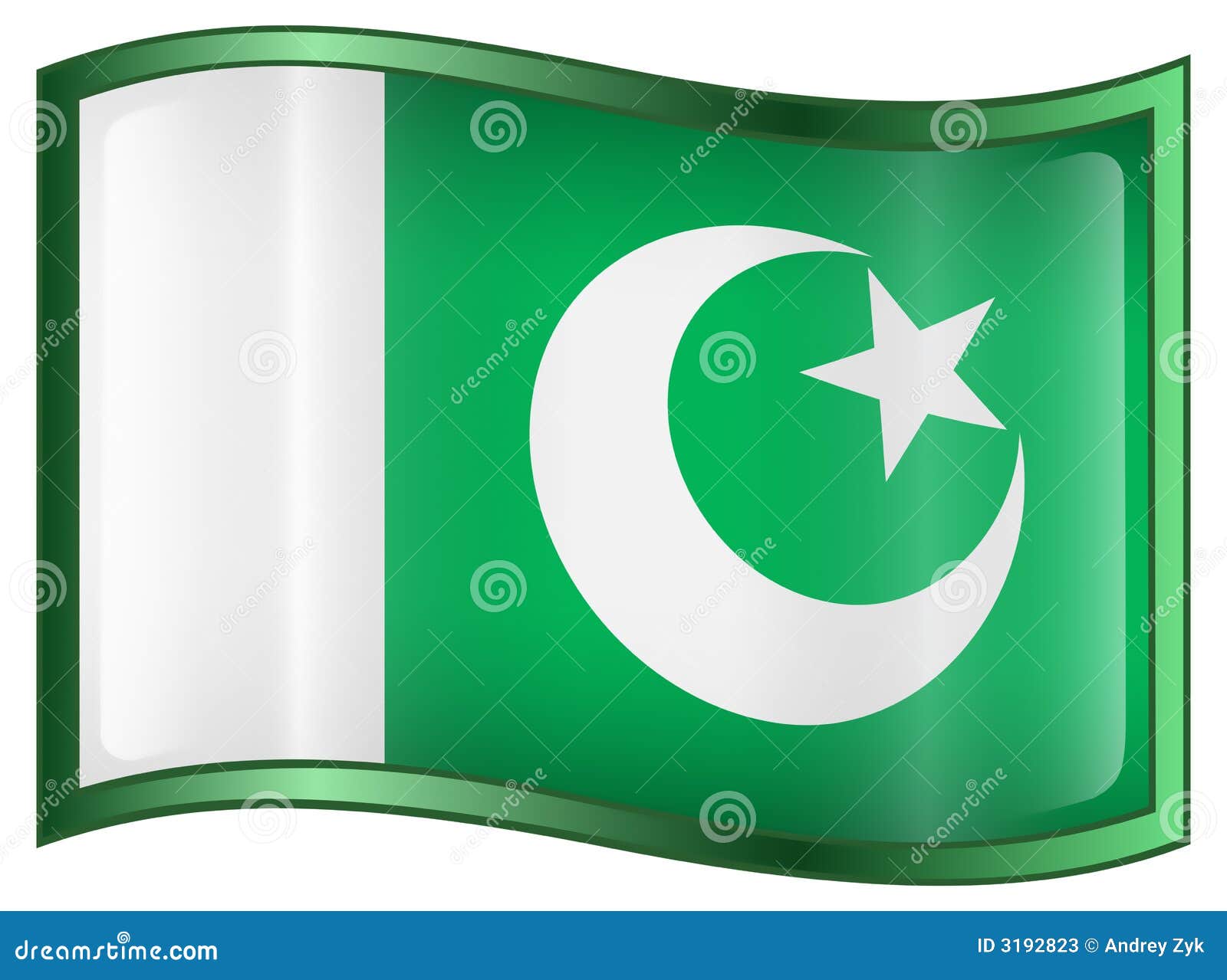 Pakistan Flag Over Snow Leopard National Animal Vector Silhouette ...