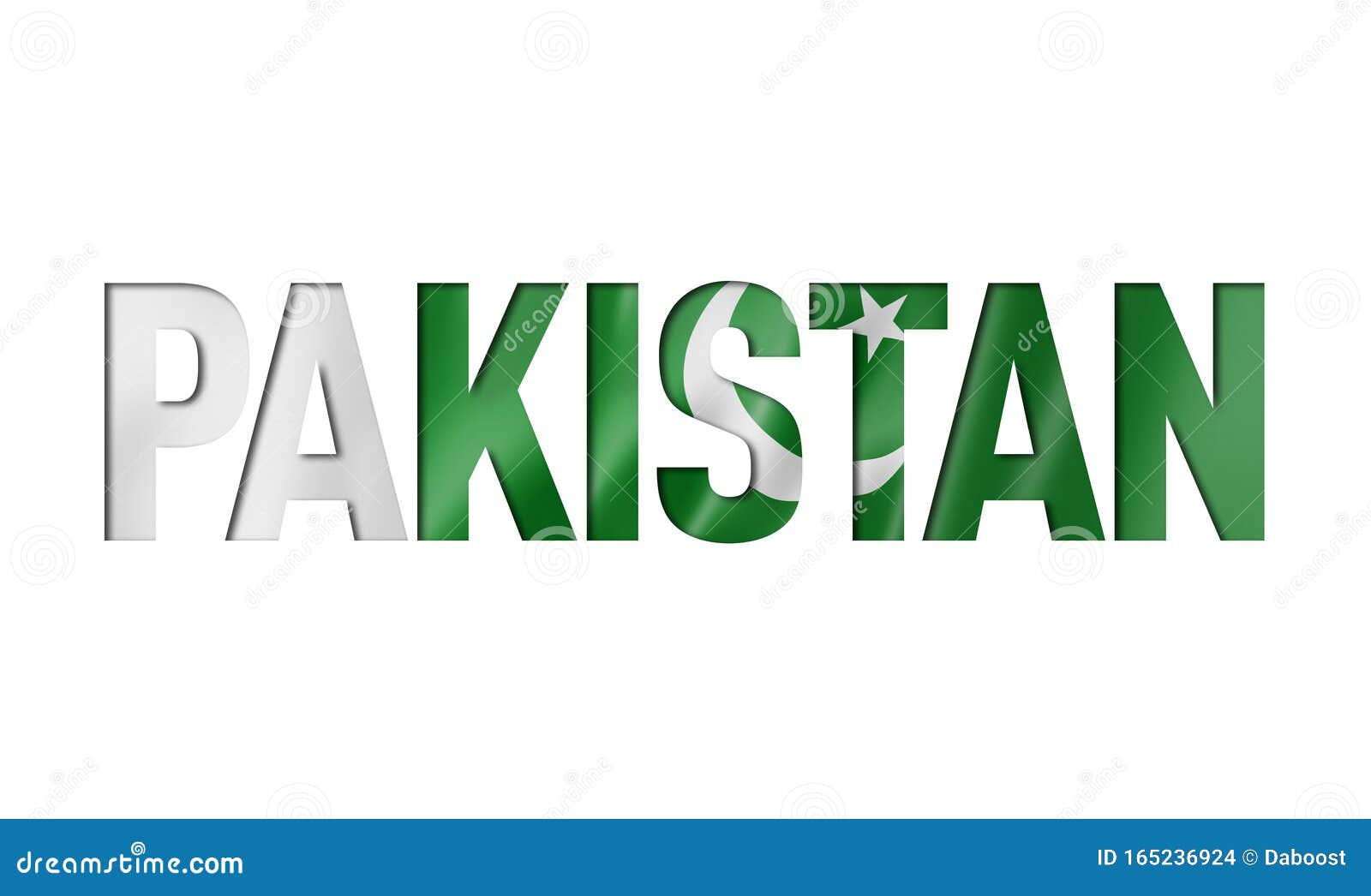 Pakistan flag text font stock illustration. Illustration of flag ...