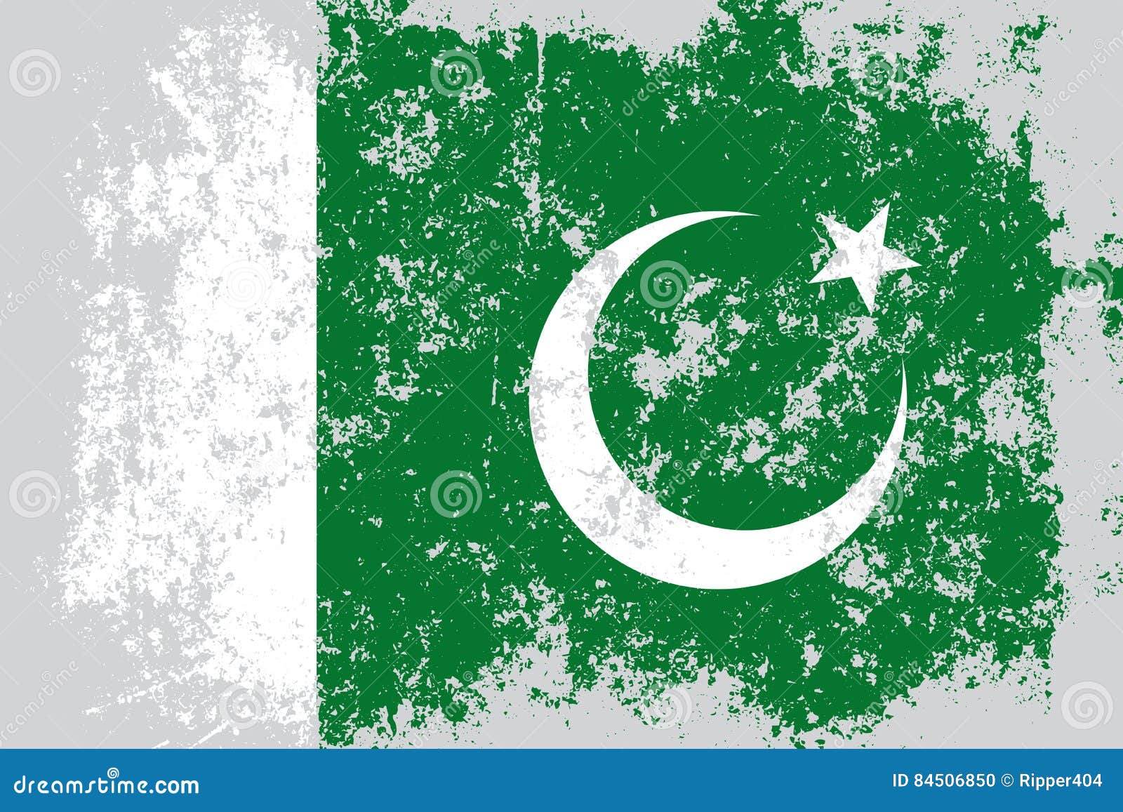 Pakistan Grunge, Old, Scratched Style Flag Stock Vector - Illustration ...