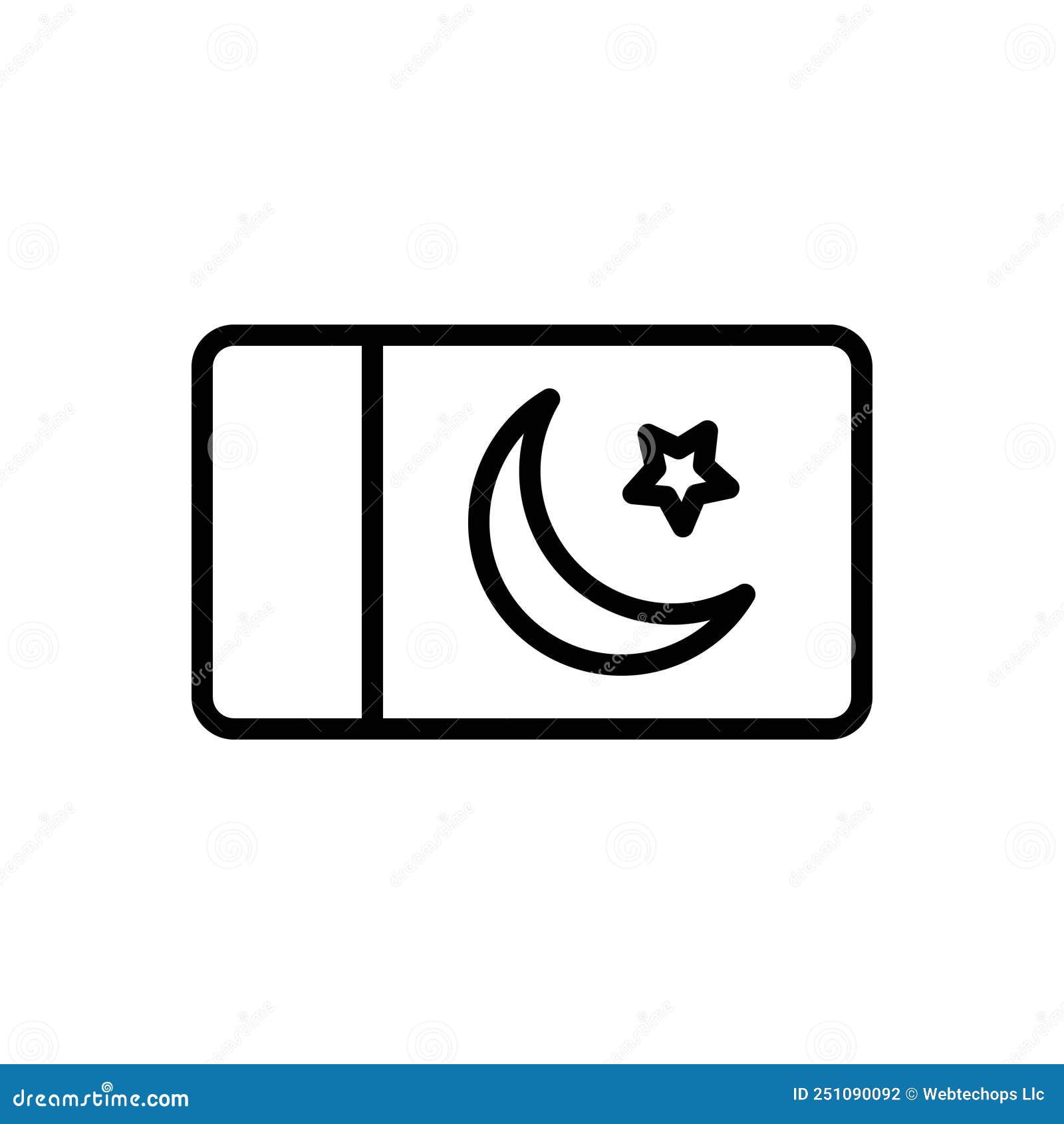 Black Line Icon for Pakistan, Lahore and Country Stock Vector ...