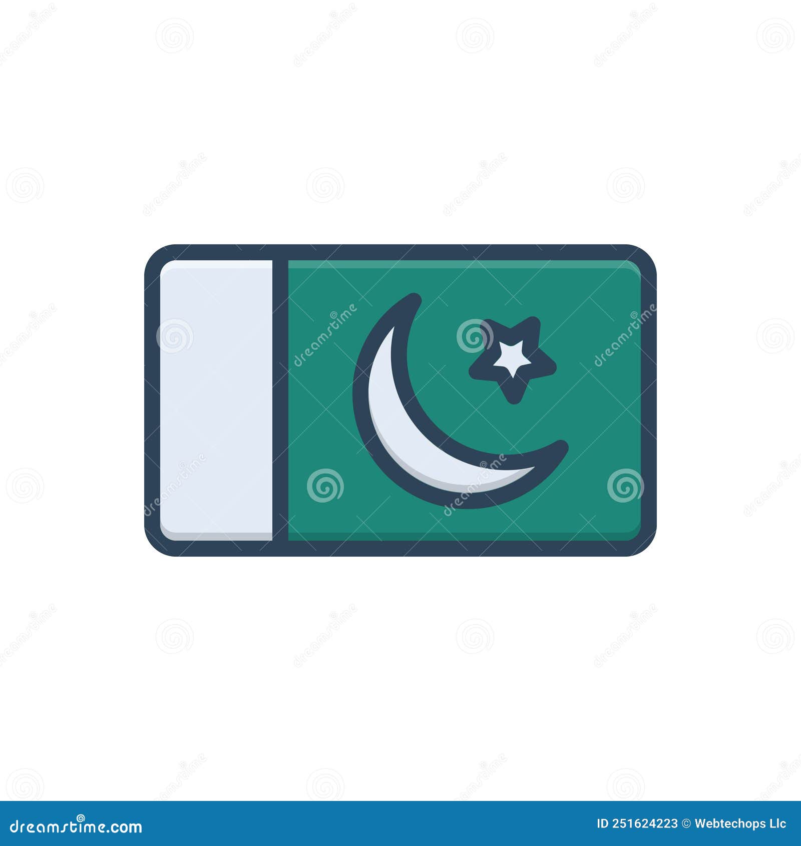 Color Illustration Icon for Pakistan, Lahore and Country Stock ...