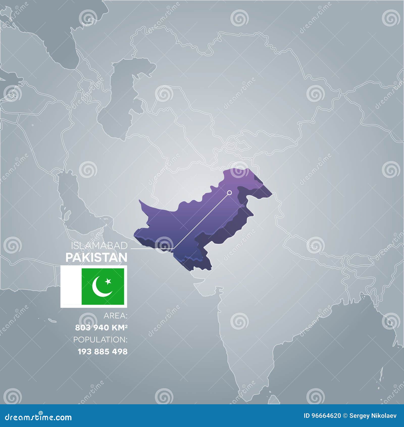 Pakistan Information Map. Vector Illustration | CartoonDealer.com #96664620