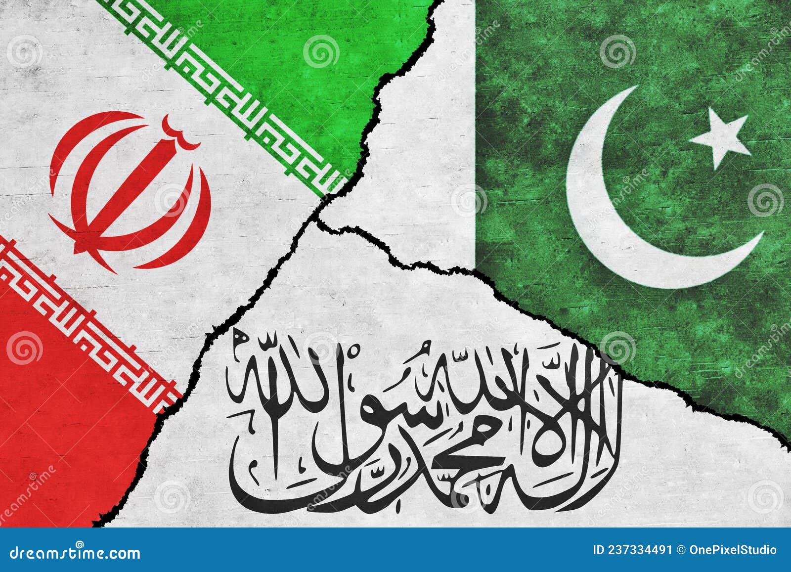 Pakistan, Iran and Taliban stock image. Image of cooperation - 237334491