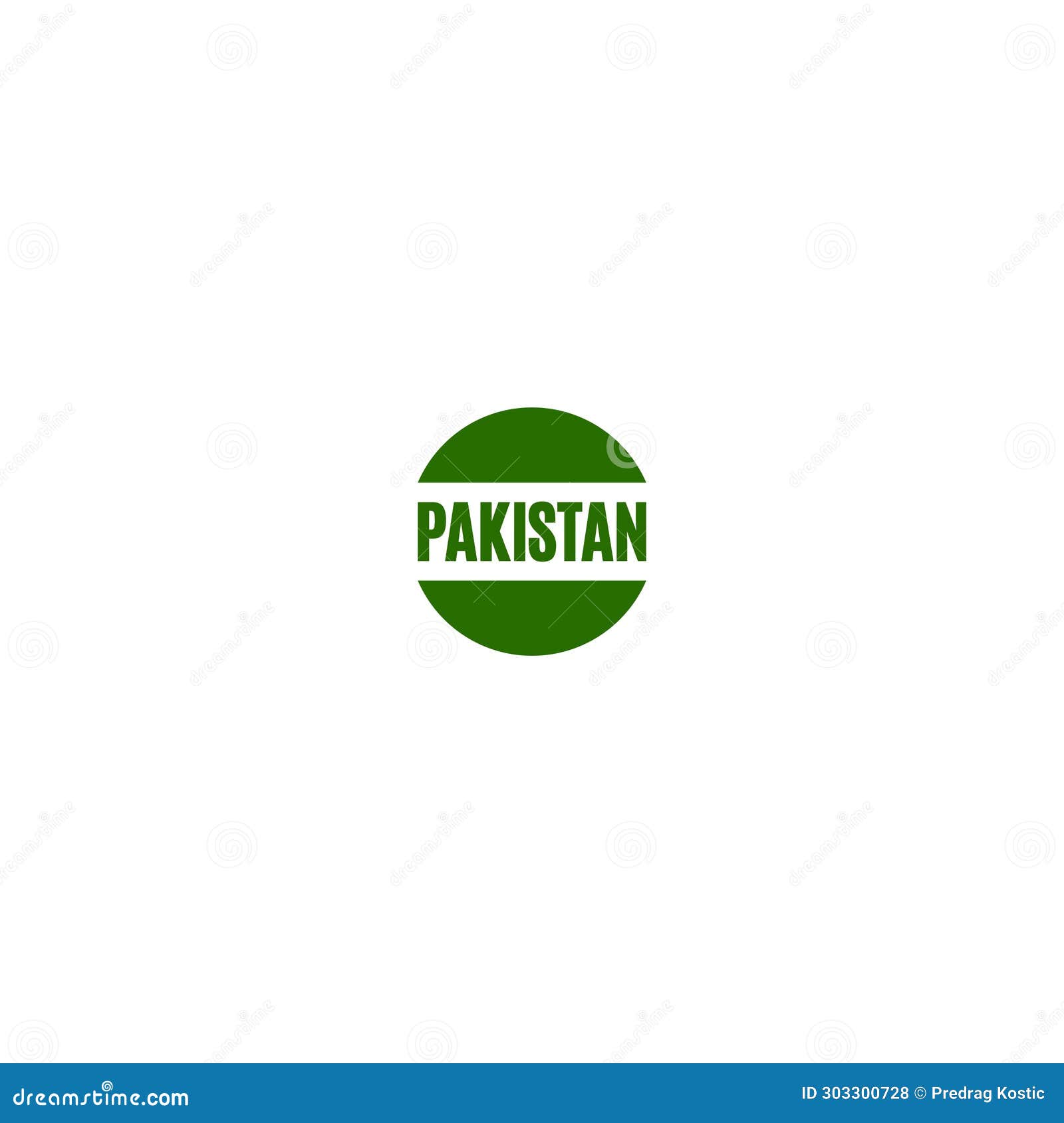 Pakistan logo stock illustration. Illustration of diagram - 303300728