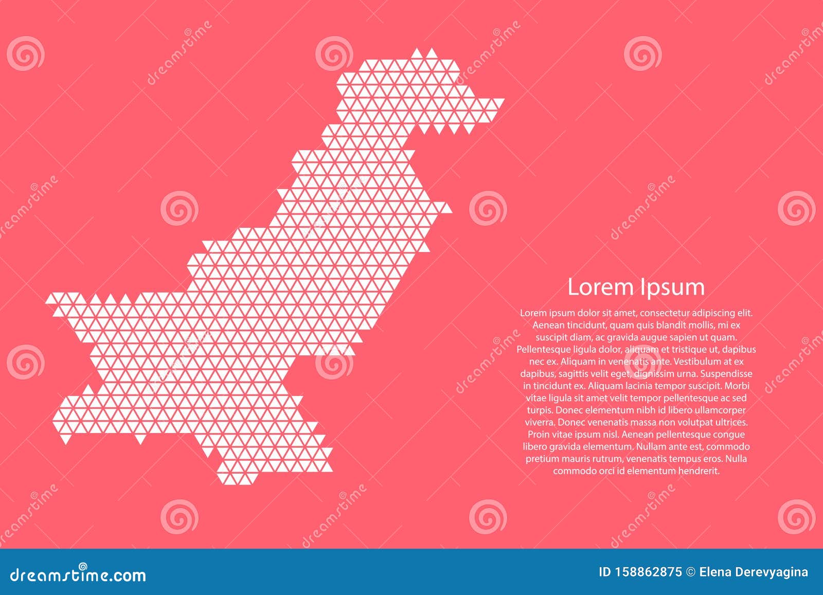 Pakistan Map Abstract Schematic from White Triangles Repeating Pattern ...