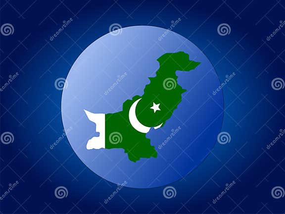 Pakistan map flag sphere stock vector. Illustration of pakistani - 2638877