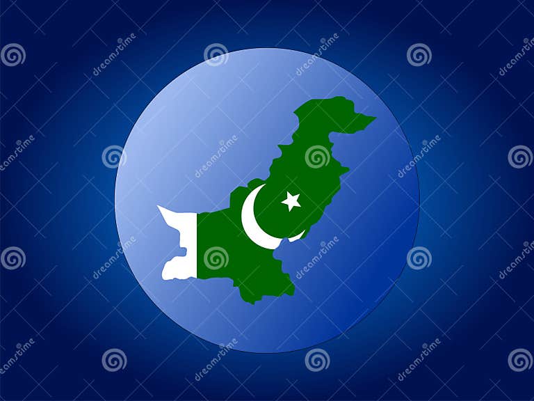 Pakistan map flag sphere stock vector. Illustration of pakistani - 2638877