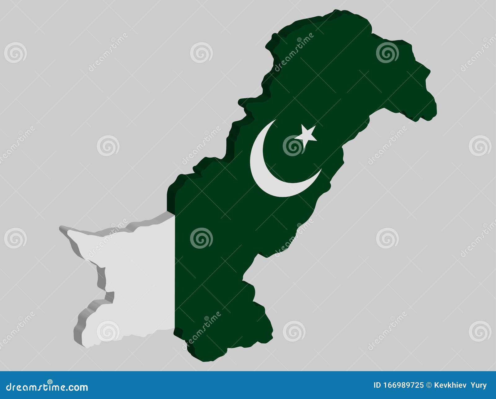 Pakistan Map Flag Vector 3D Illustration Eps 10 Stock Vector ...