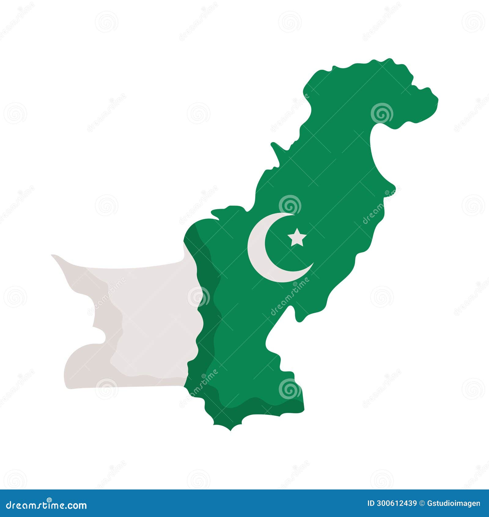 Pakistan map illustration stock illustration. Illustration of isolated ...