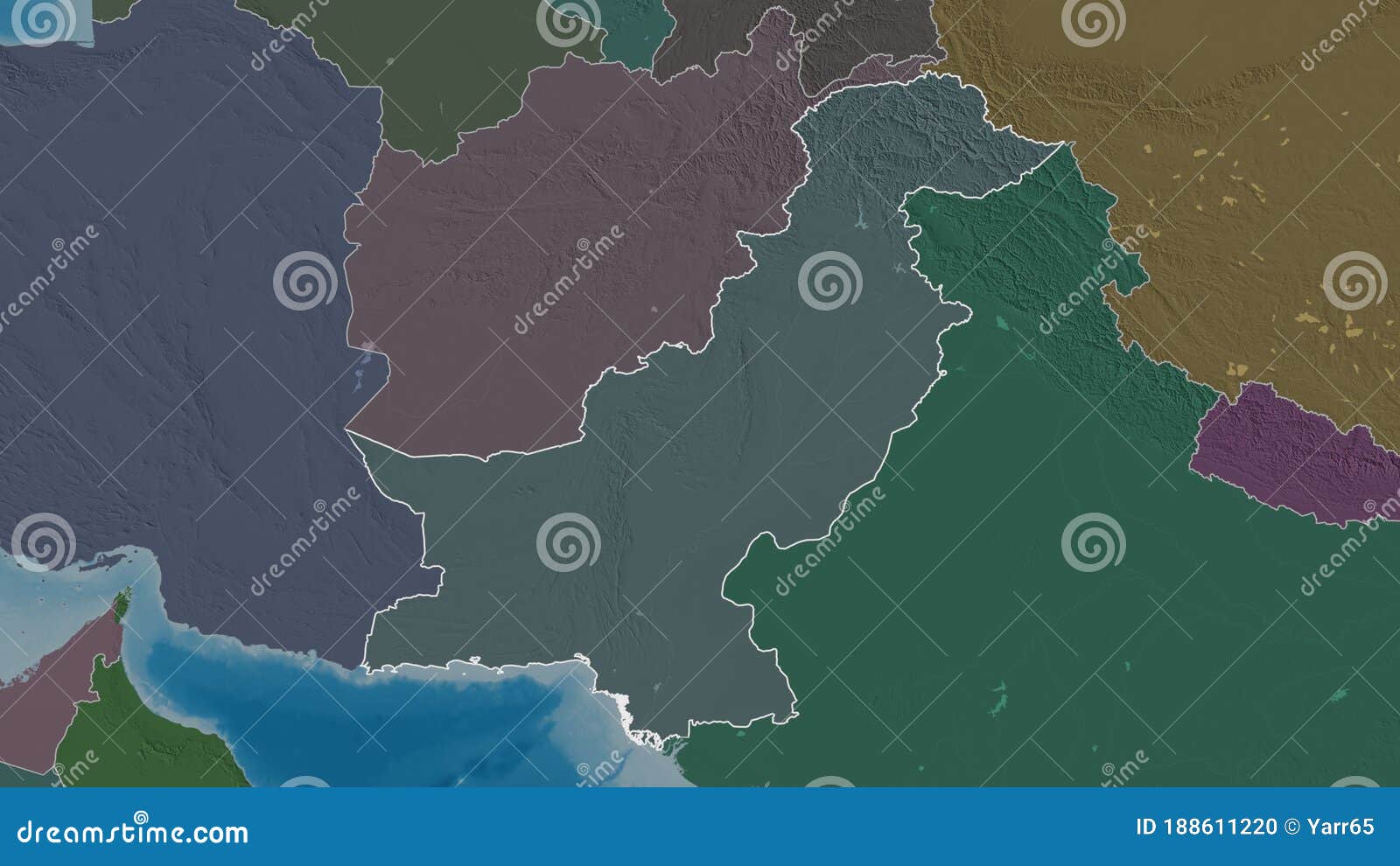 Pakistan - Overview. Administrative Stock Illustration - Illustration ...