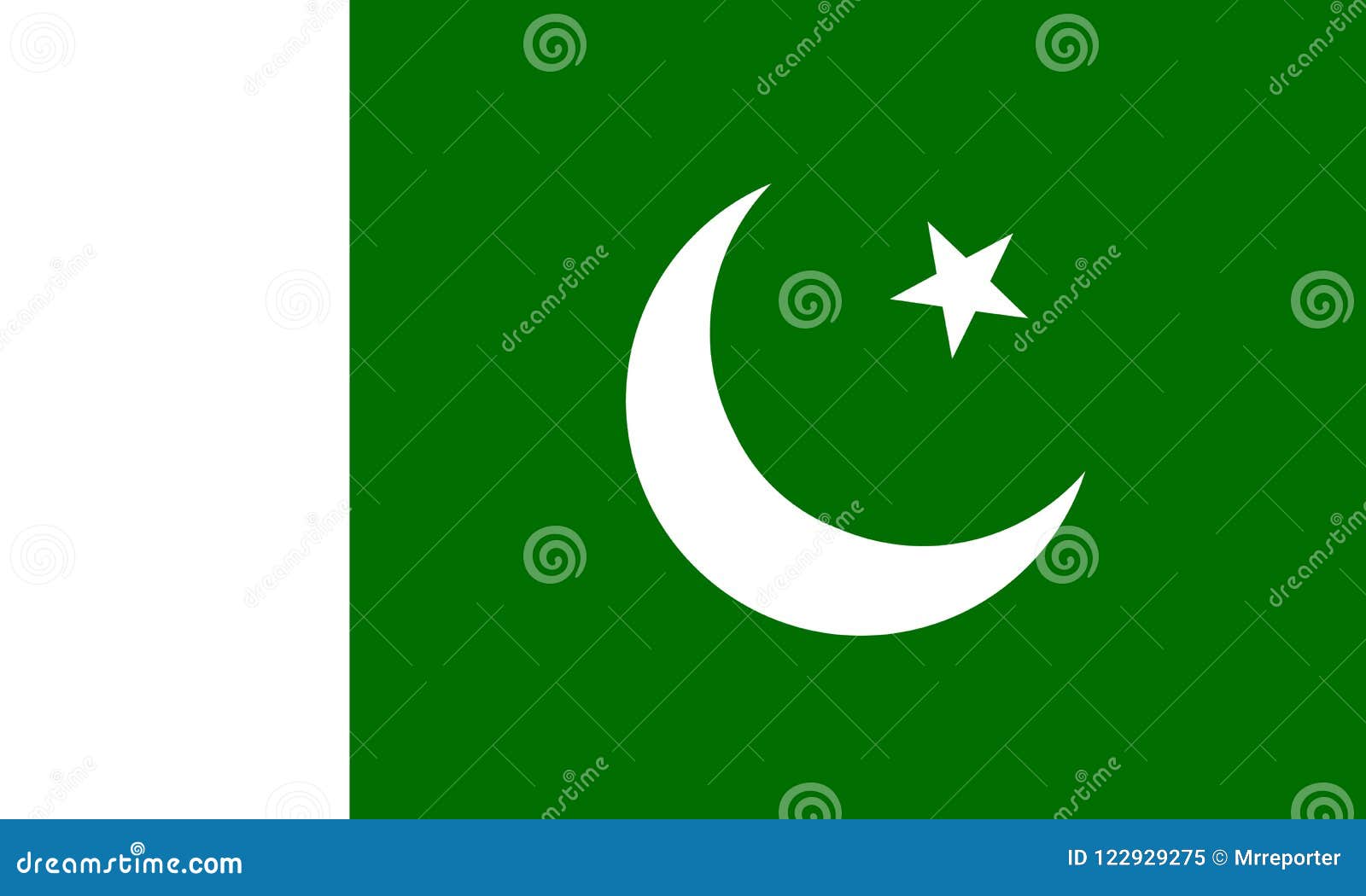 Pakistan stock vector. Illustration of stars, pakistan - 122929275