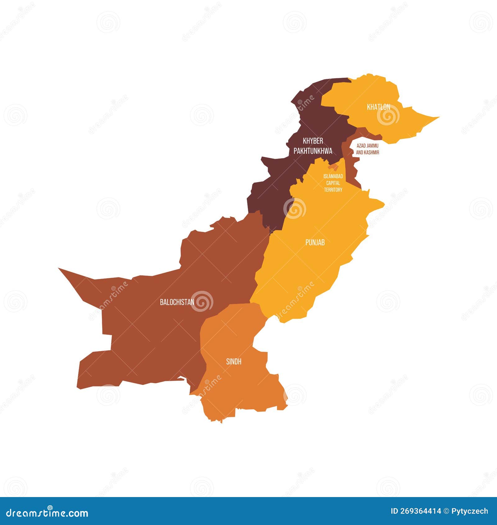 Pakistan Political Map of Administrative Divisions Stock Vector ... Pakistan Political Map of Administrative Divisions Stock Vector ...