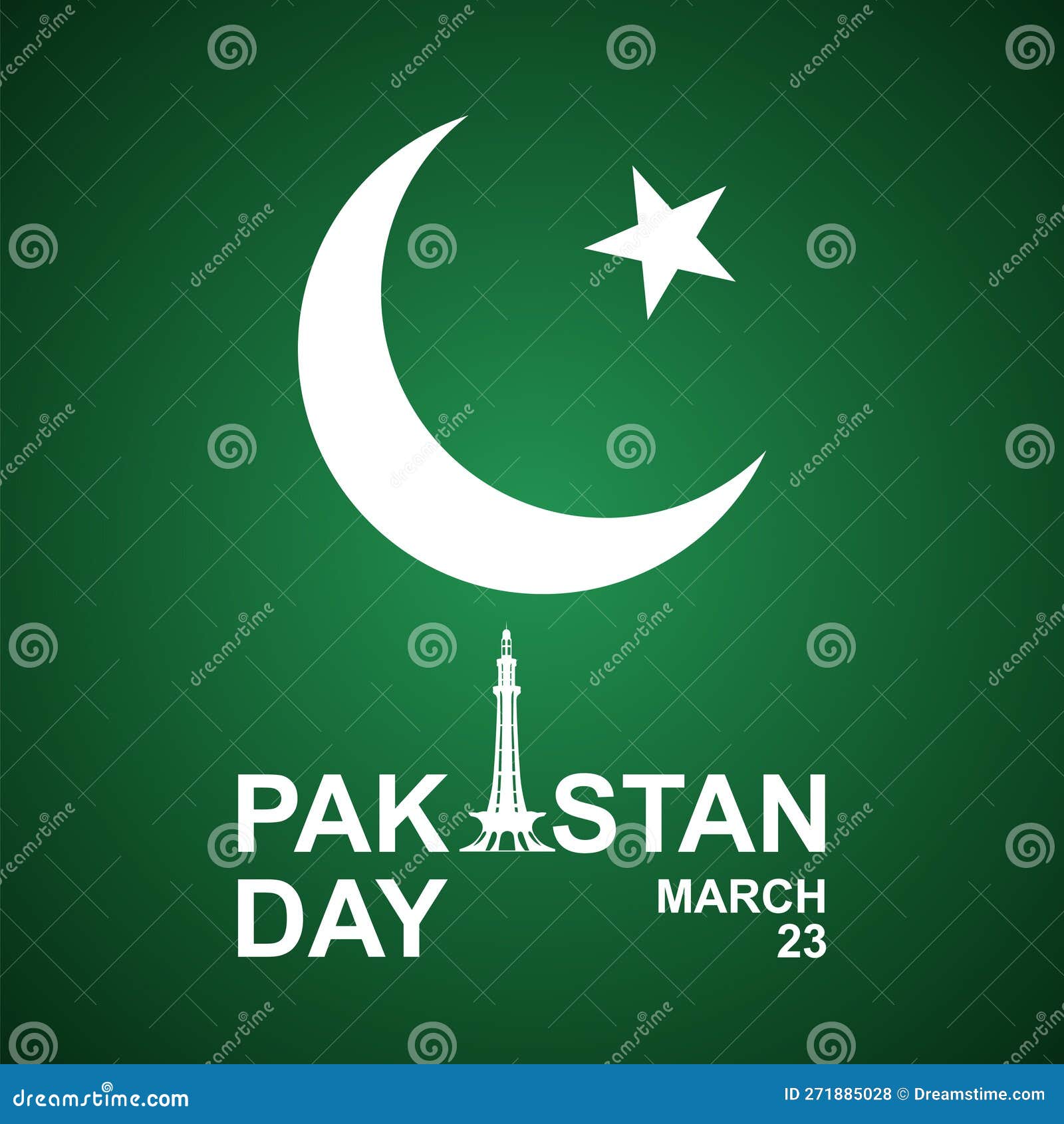 Pakistan Resolution Day Background. 23rd of March Stock Vector ...