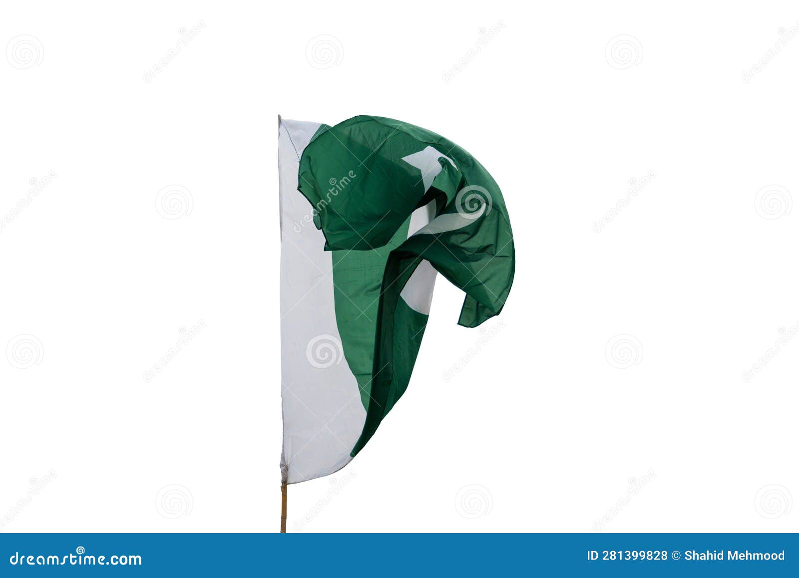 Pakistan S National Flag Flies in the Sky Stock Photo - Image of asia ...