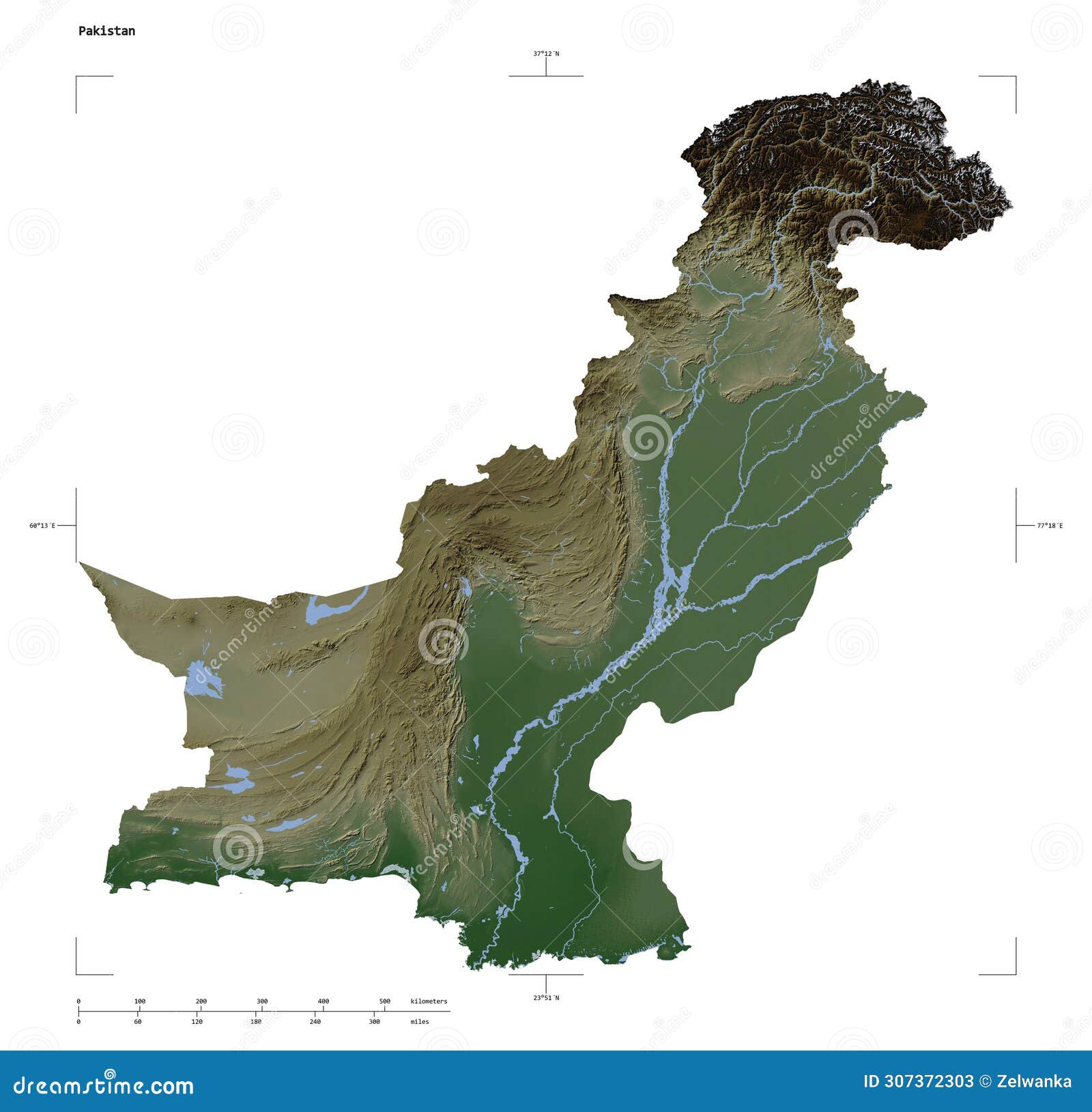 Pakistan Shape on White. Pale Stock Illustration - Illustration of ...