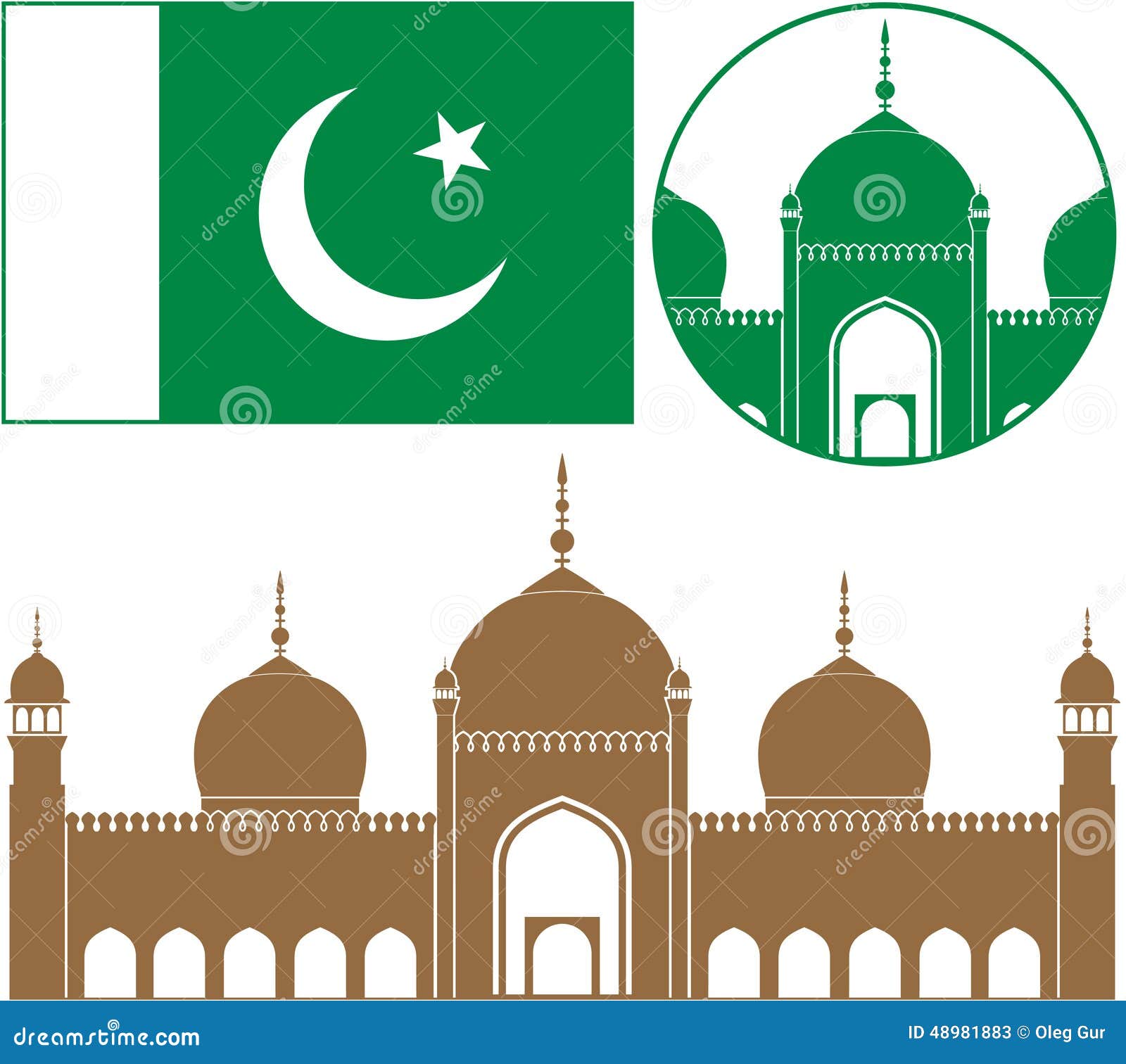 Pakistan stock vector. Illustration of moslems, vector - 48981883