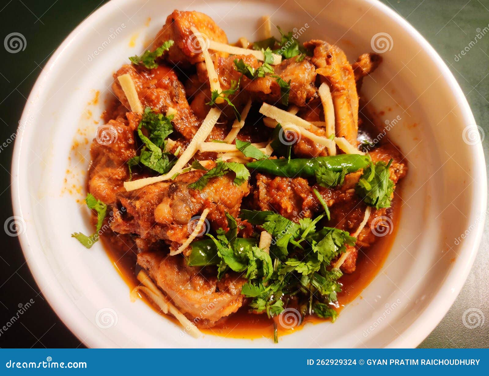Pakistani Chicken Karahi stock photo. Image of meal - 262929324