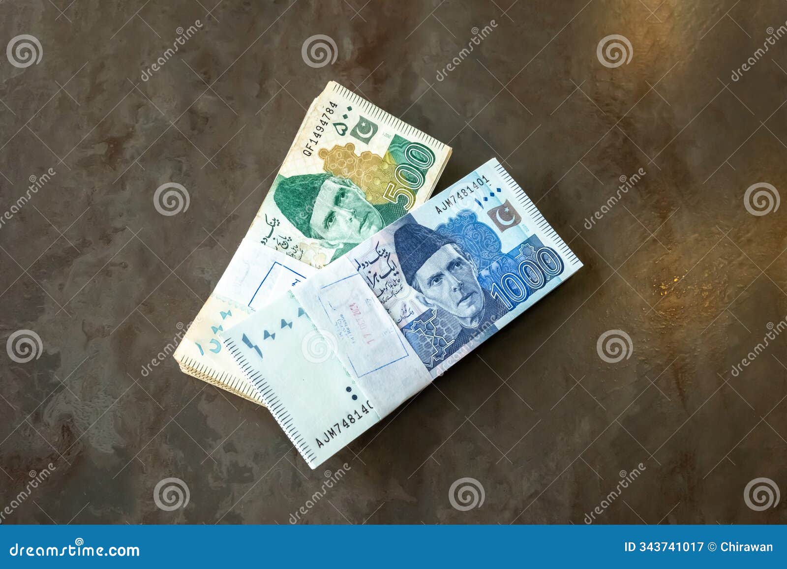 Pakistani Currency Banknotes, 500 Rupees Banknotes and 1000 Rupees ...