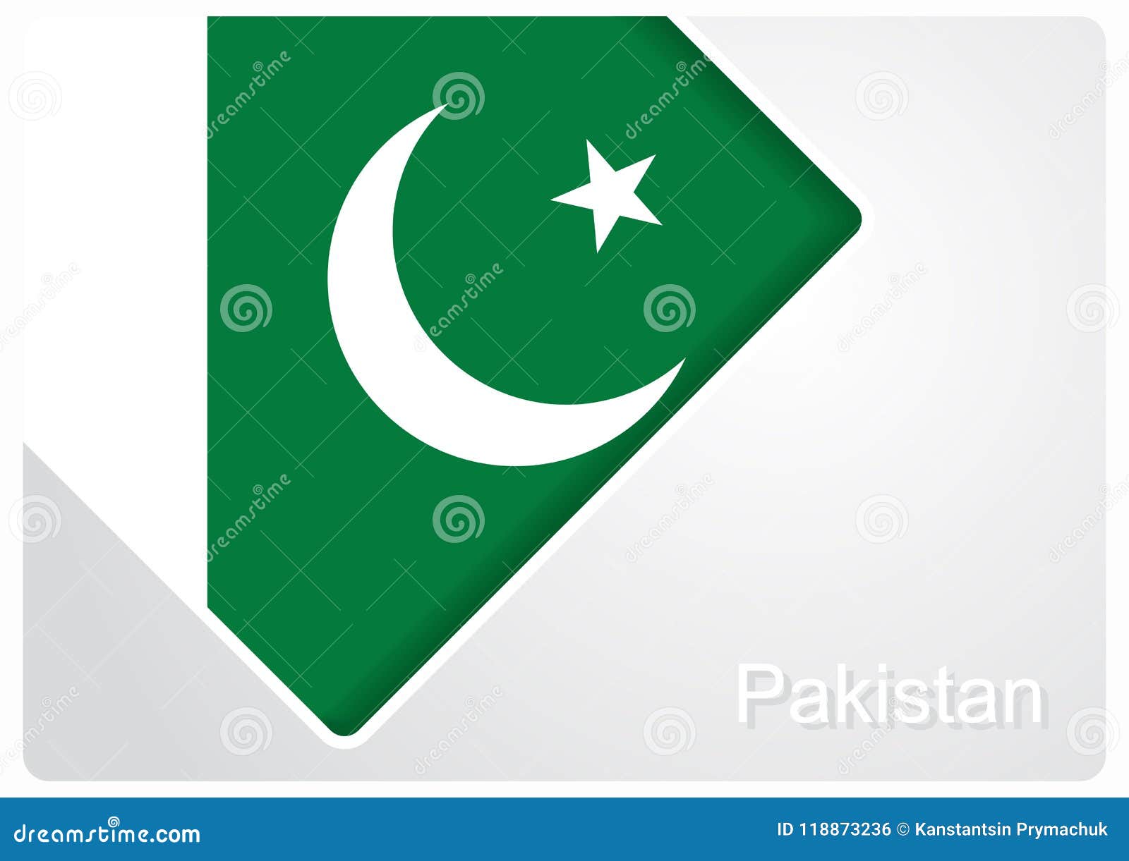 Pakistani Flag Design Background. Vector Illustration. Stock Vector ...