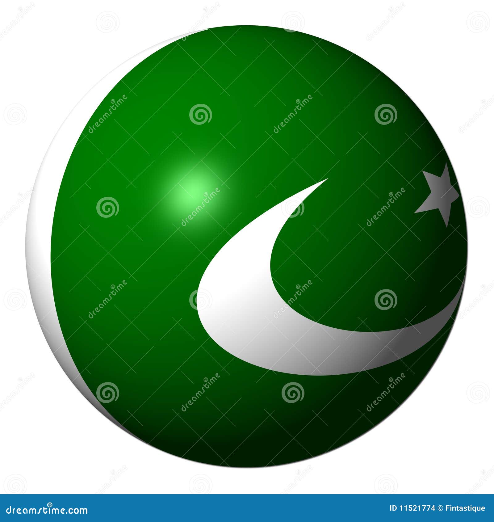 Pakistani flag sphere stock illustration. Illustration of national ...