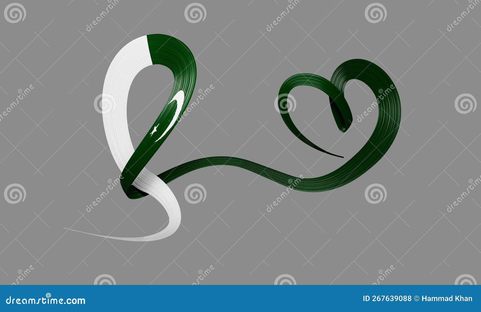 Pakistani Flag Wavy Abstract Background. 3d Illustration Stock ...