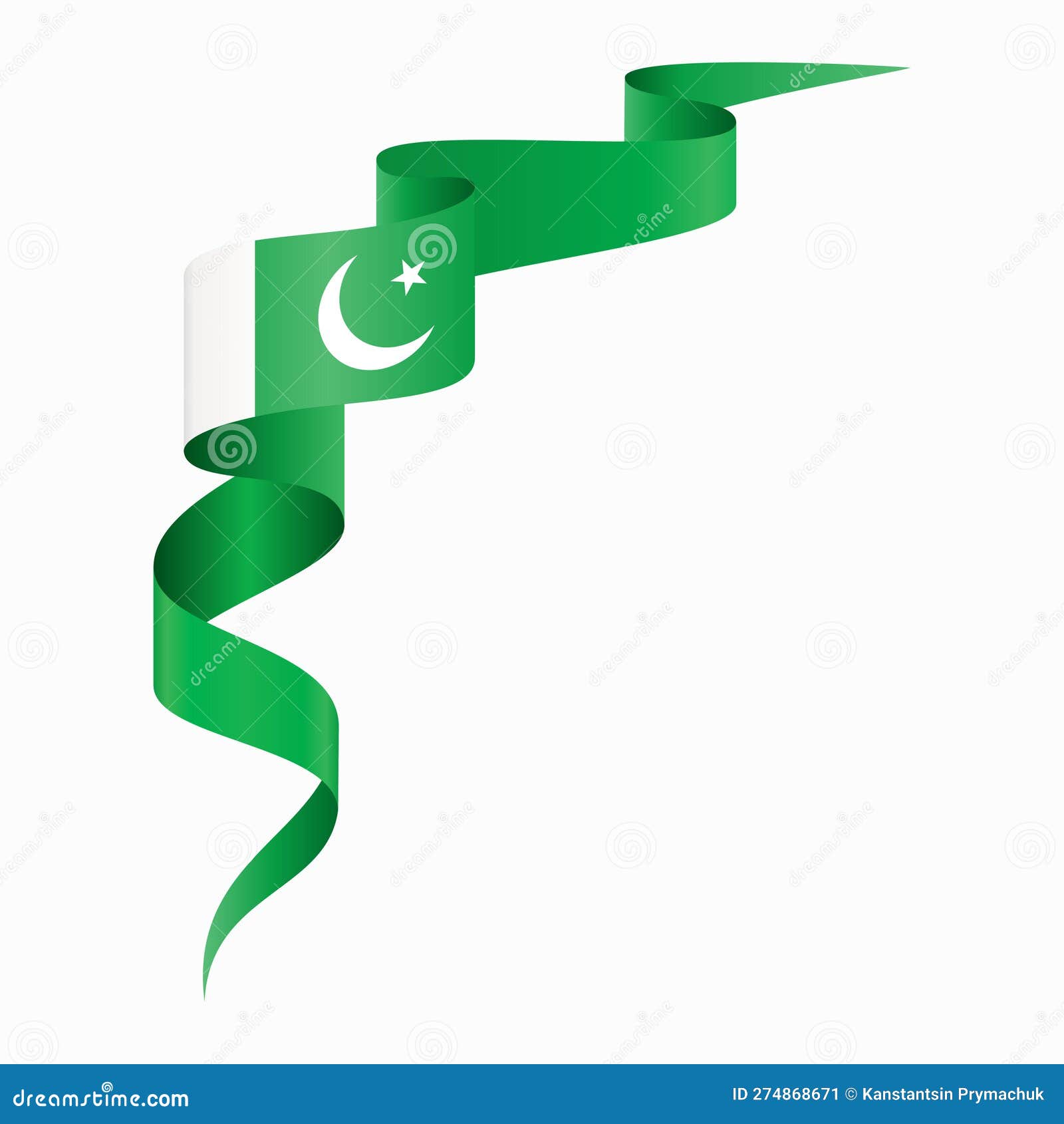 Pakistani Flag Wavy Abstract Background. Vector Illustration. Stock ...