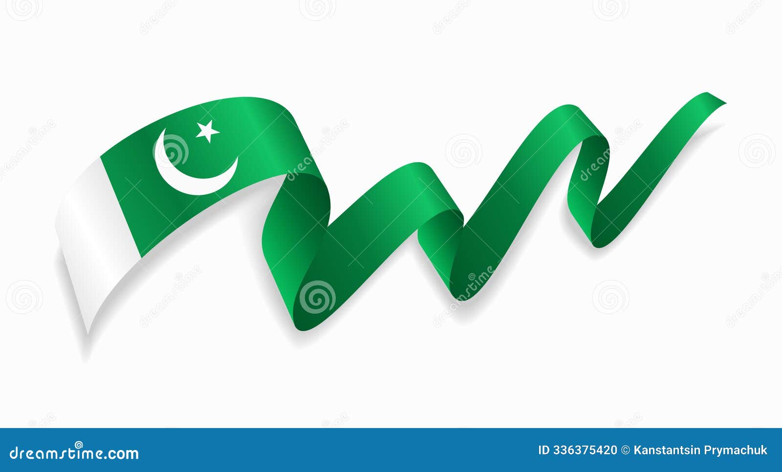 Pakistani Flag Wavy Abstract Background. Vector Illustration. Stock ...
