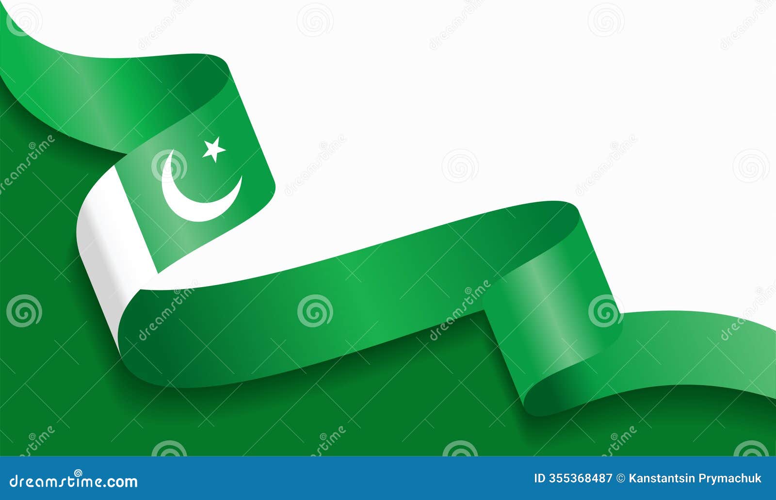 Pakistani Flag Wavy Abstract Background. Vector Illustration. Stock ...