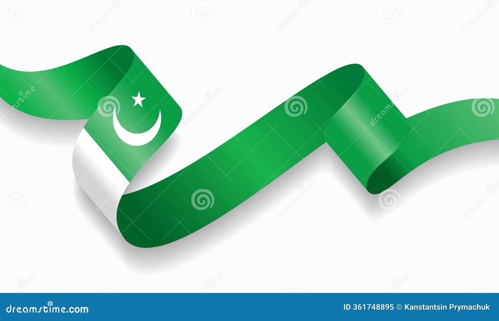 Pakistani Flag Wavy Abstract Background. Vector Illustration. Stock ...