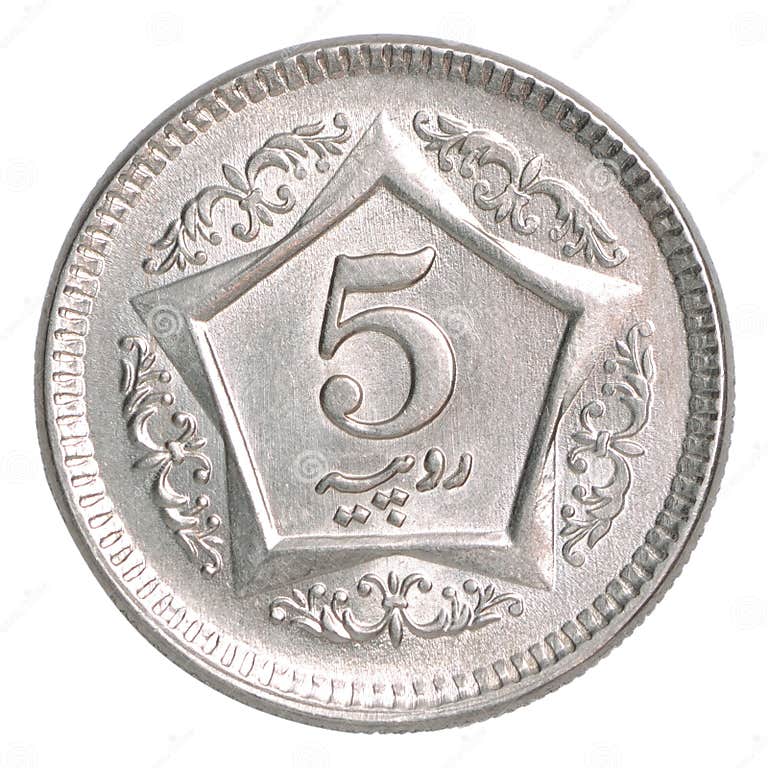 Pakistani rupees coin stock image. Image of market, rupees - 52035677