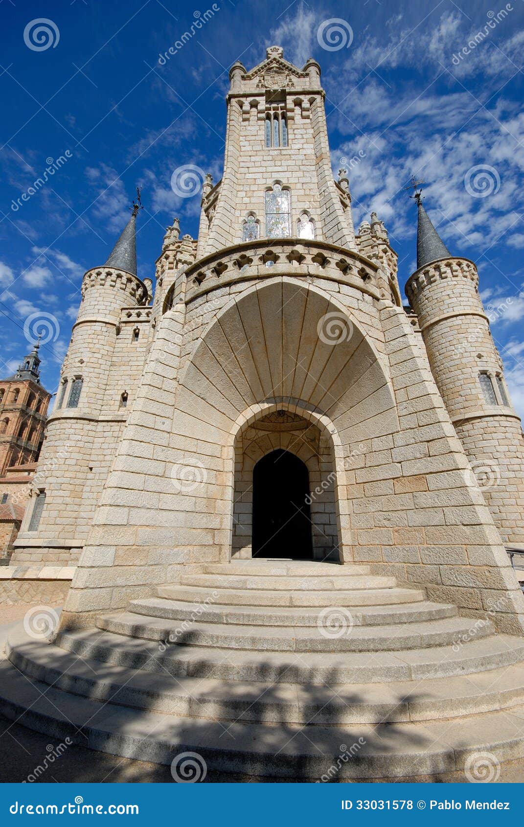 Palácio Episcopal De Astorga, Leon, Espanha Foto de Stock - Imagem de ...