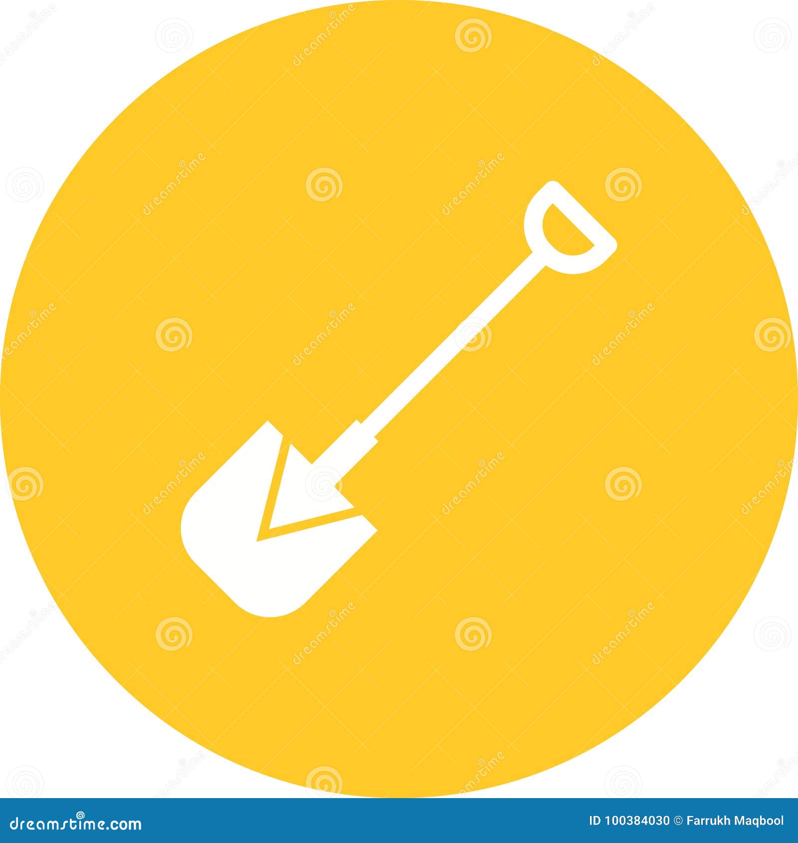 Pala ilustración del vector. Ilustración de equipo, pala - 100384030