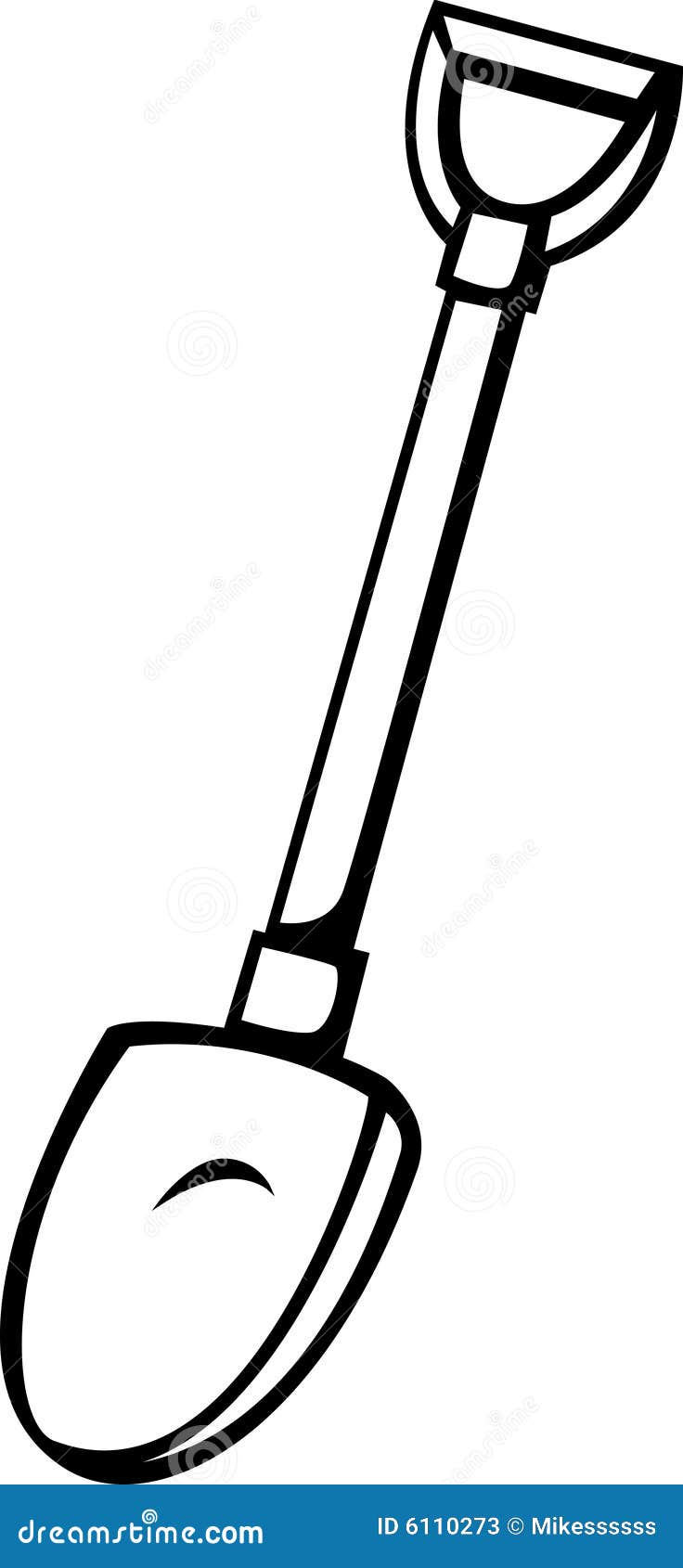 Pala ilustración del vector. Ilustración de pala, espada - 6110273