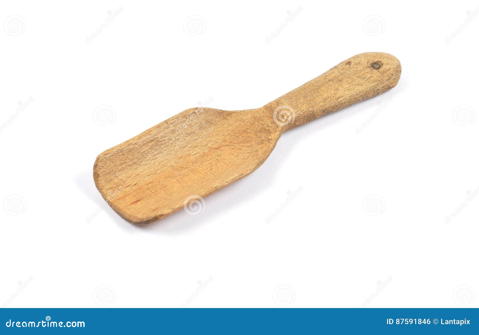 Pala De Madera En El Fondo Blanco Foto de archivo - Imagen de pala ...