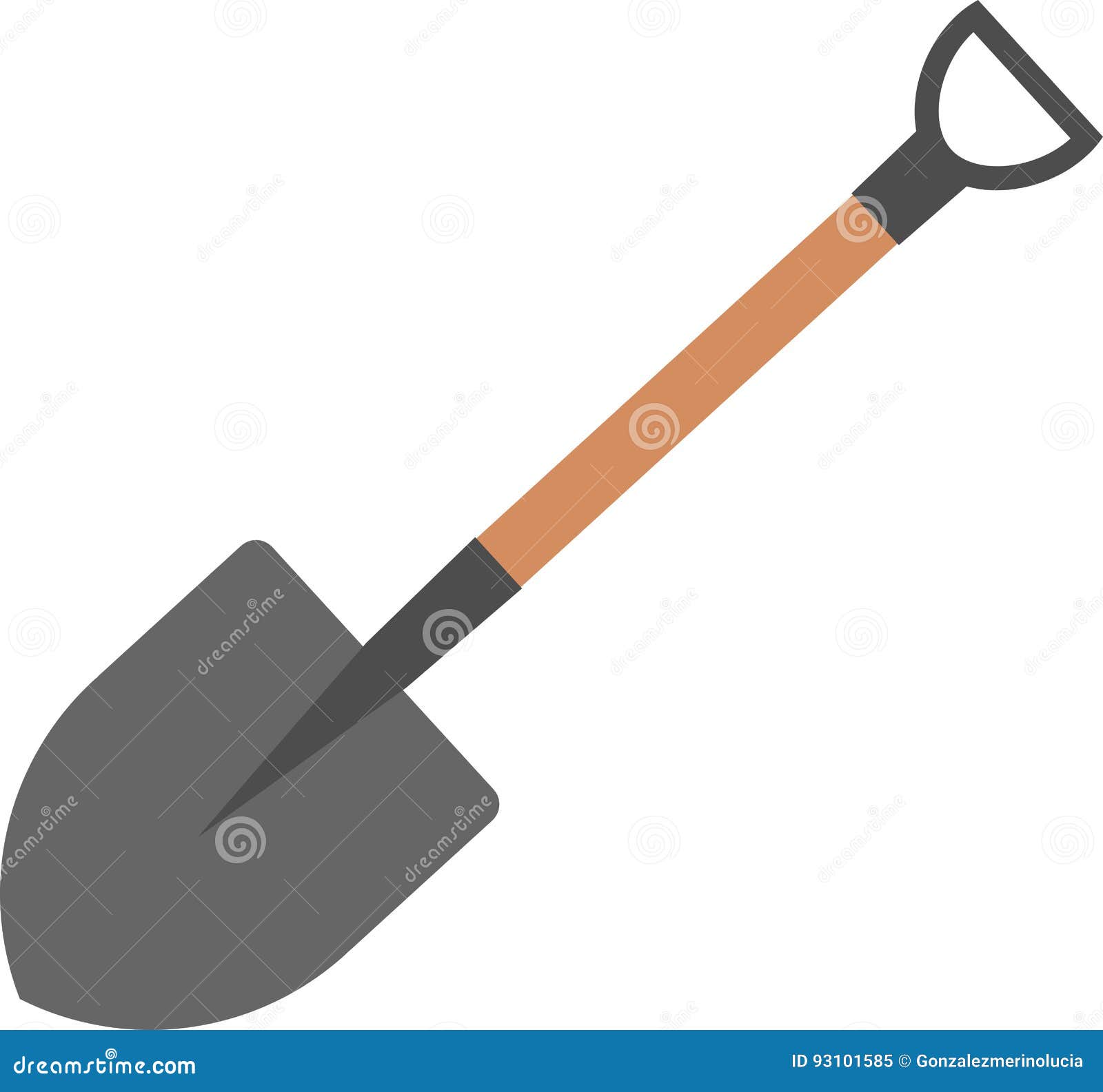 Pala stock vector. Illustration of spoon, pala, diagonal - 93101585