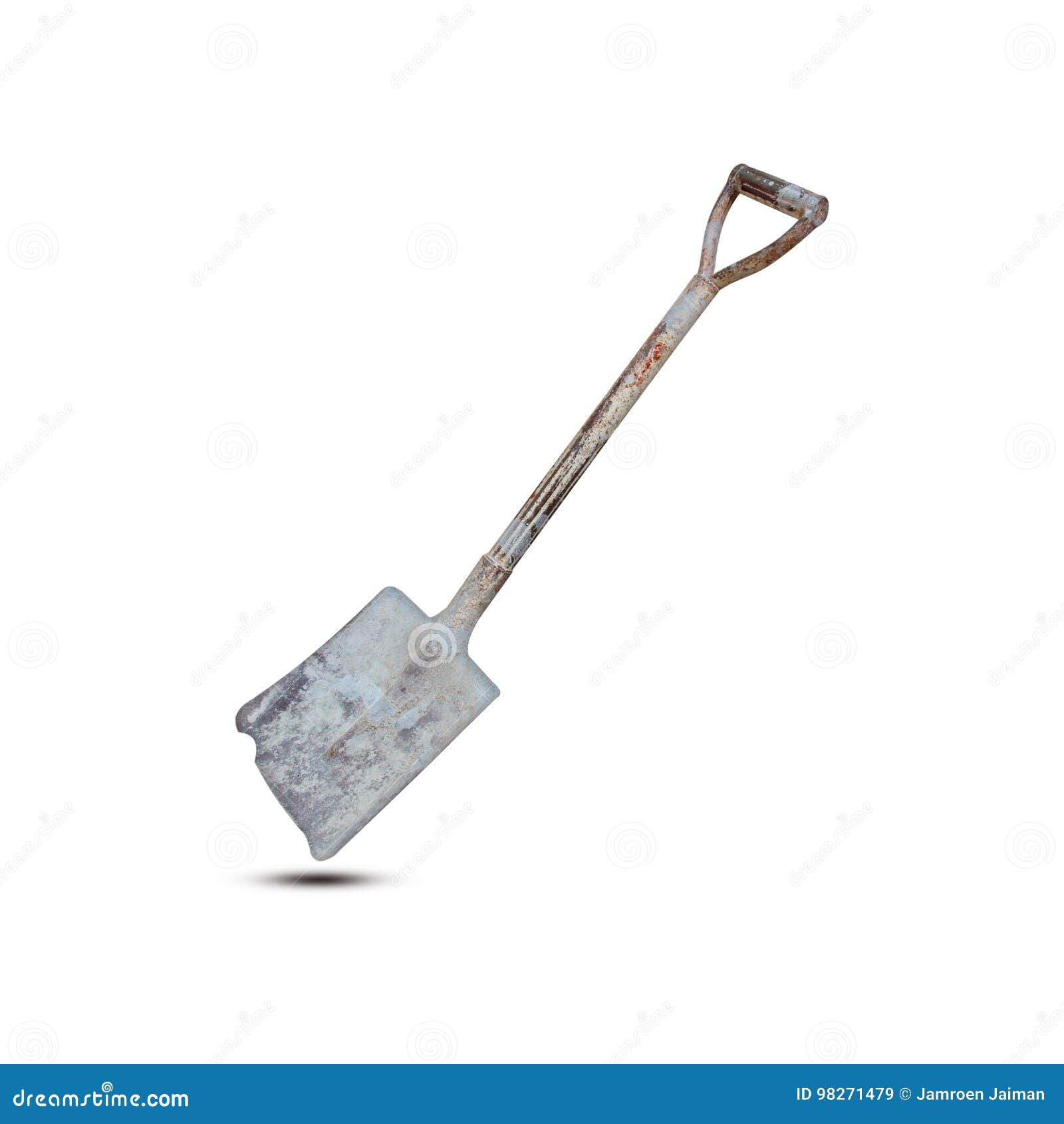 Pala Vieja Aislada En El Fondo Blanco Imagen de archivo - Imagen de ...