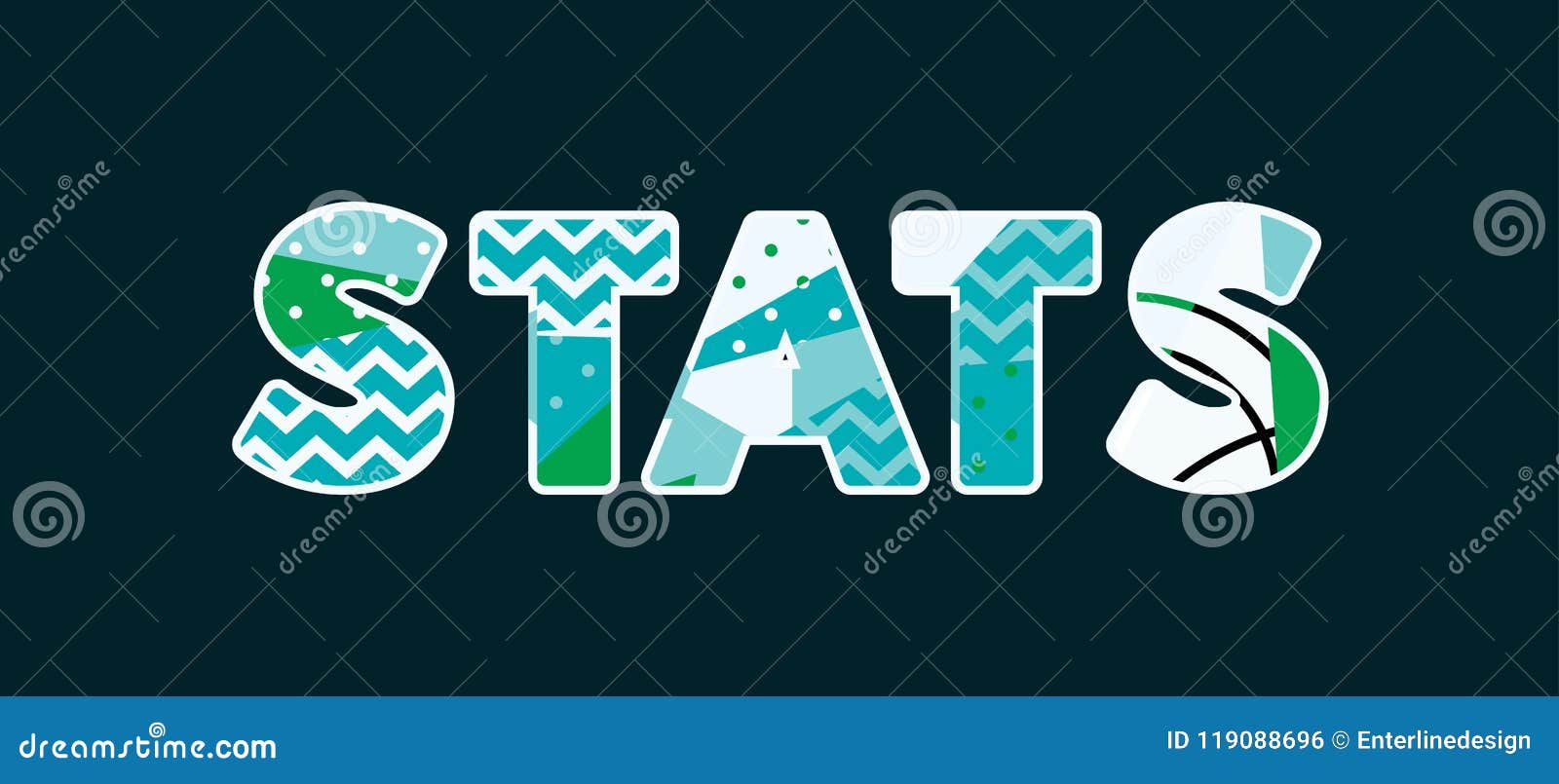 Palabra Art Illustration Del Concepto Del Stats Ilustración del Vector ...